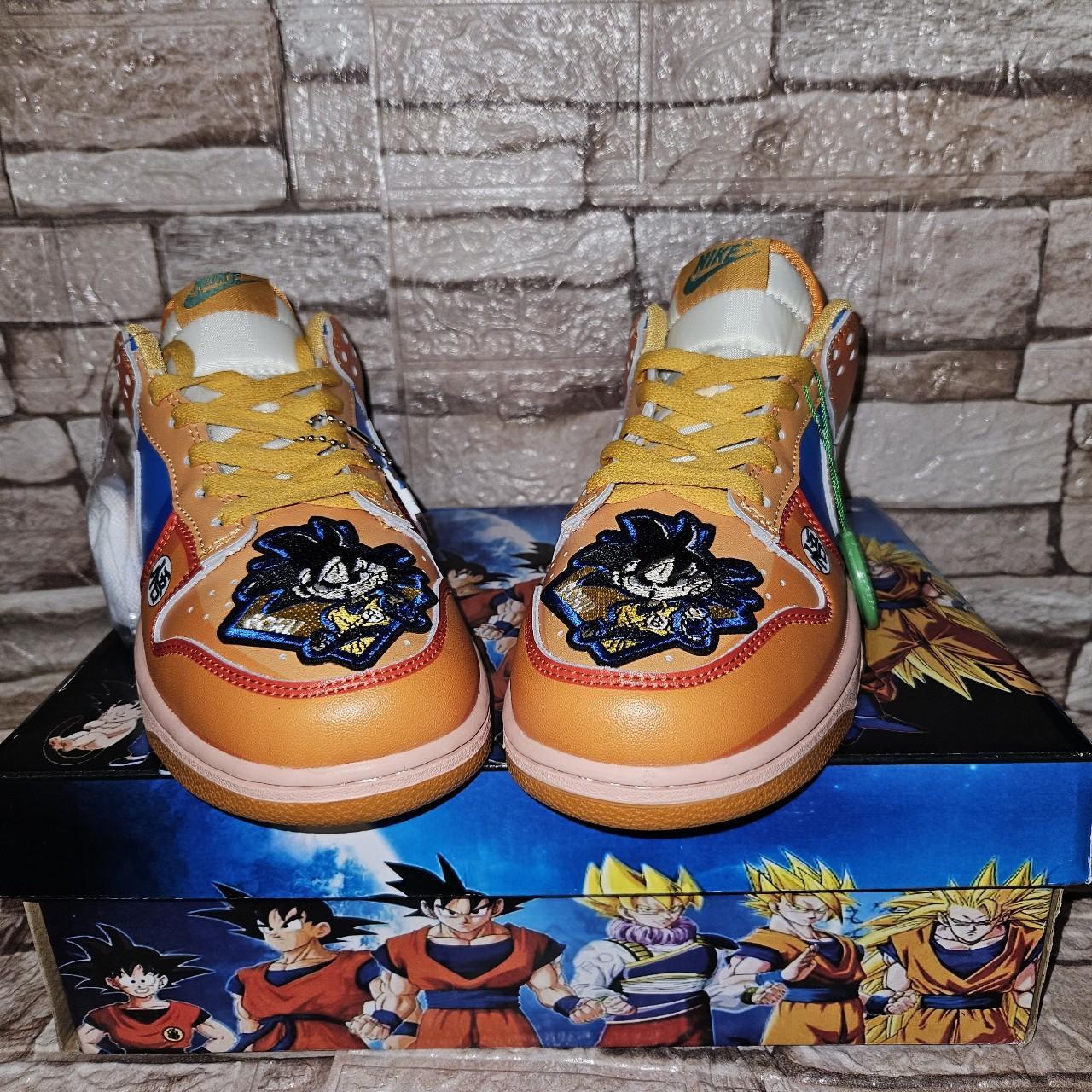 Custom Nike Dunk Dragon ball Z Goku Size 8 Custom... - Depop