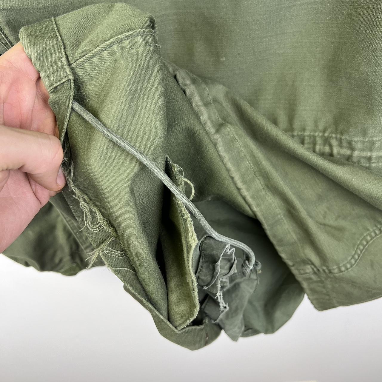 1970s US Army green military jacket with pockets,... | Depop