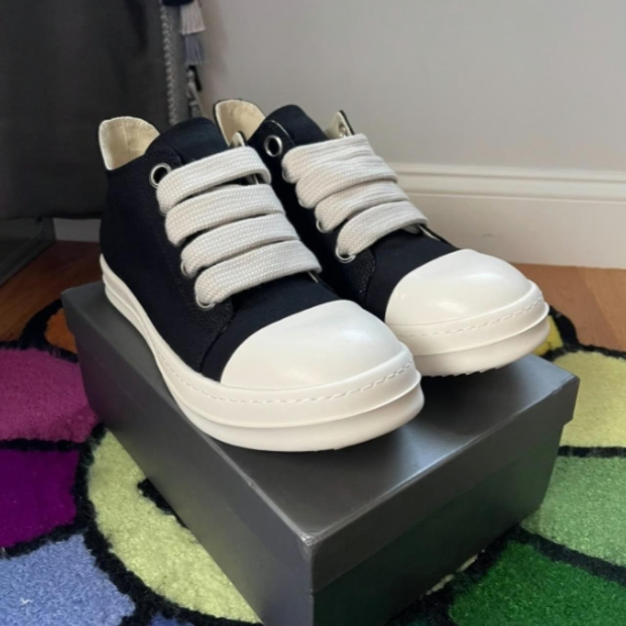 Rick owen ramones jumbo lace low Still with no box... - Depop