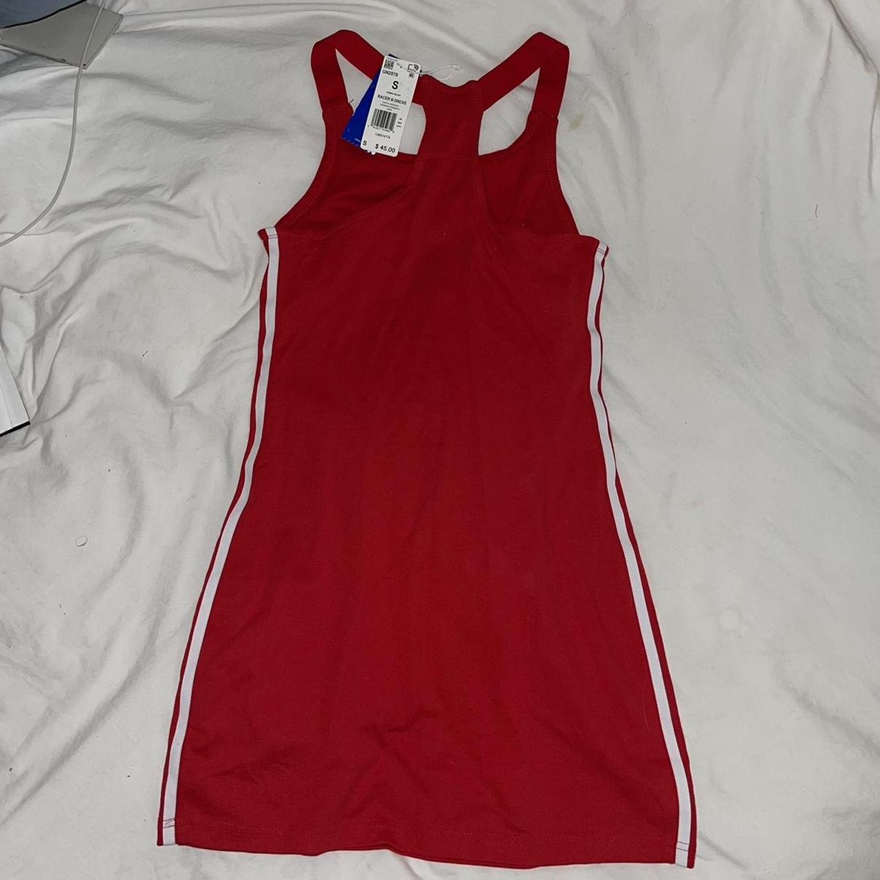 NWT cherry red adidas mini dress!! With a built in... - Depop