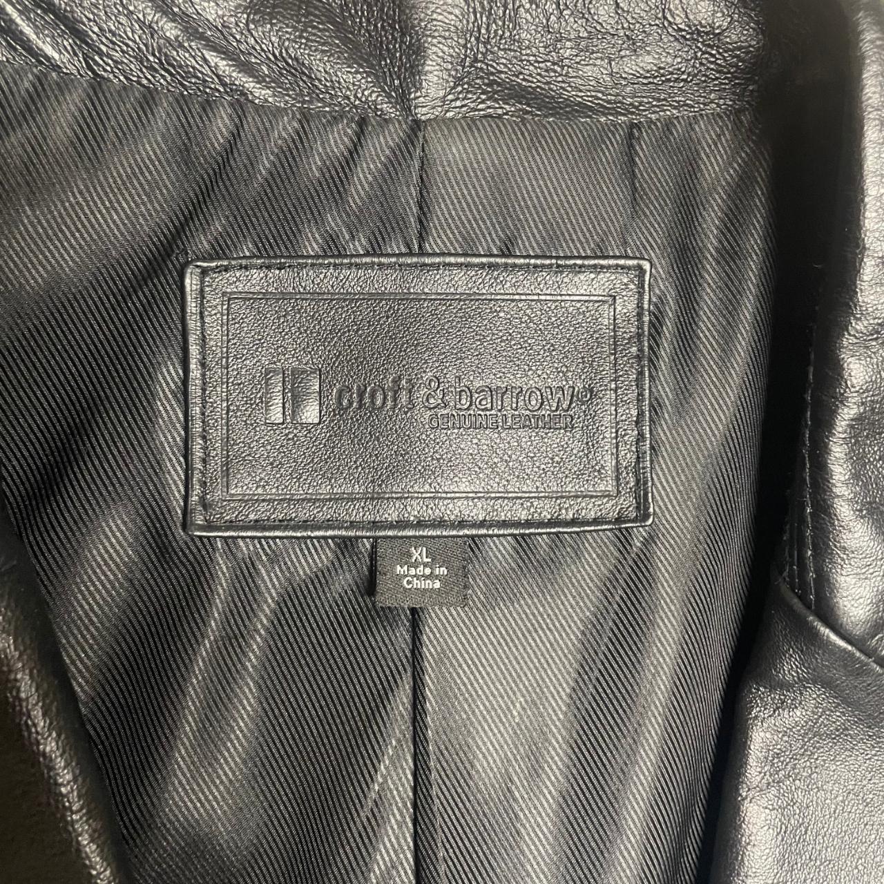 Croft and barrow Leather Jacket Mens XL 100%... - Depop