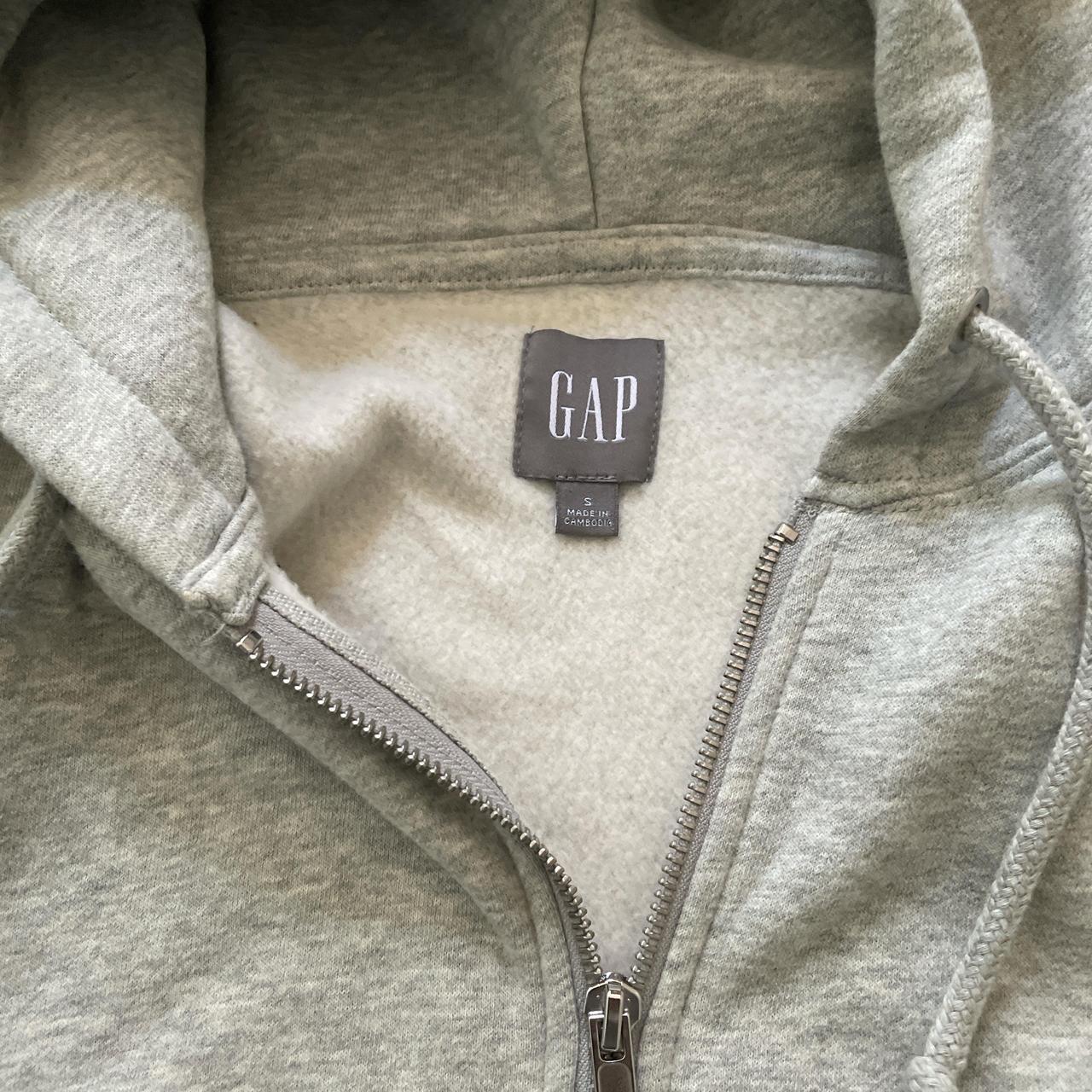 Brand new grey gap zip up worn once no stains no... - Depop