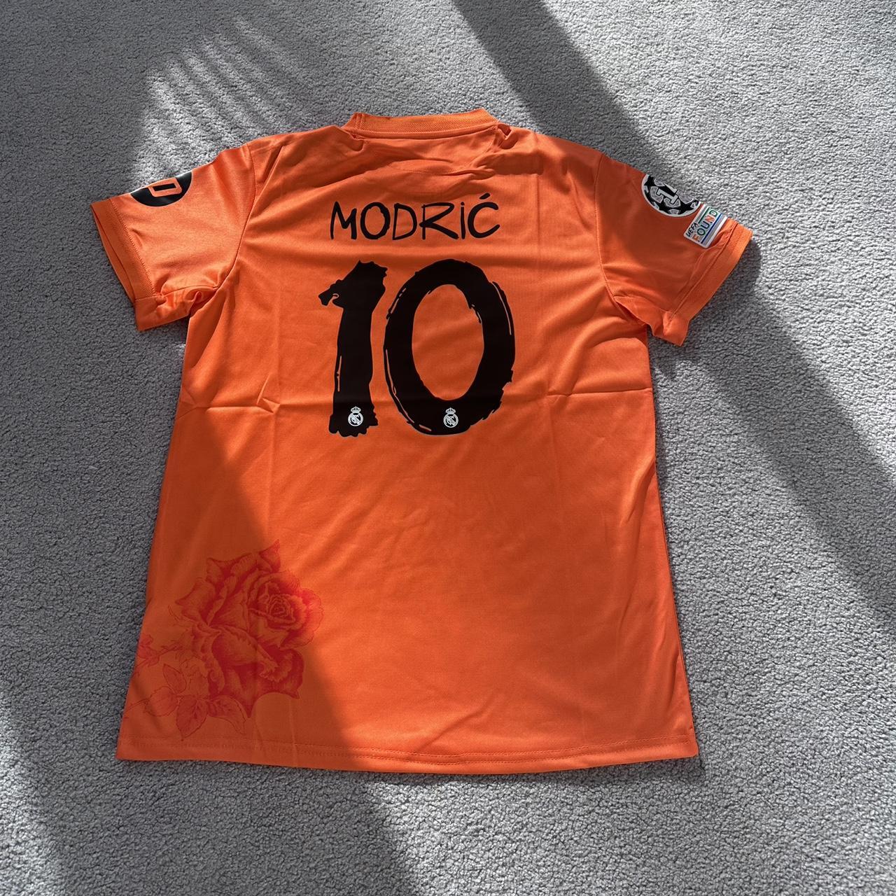 Soccer jersey Real Madrid Orange Y-3 MODRIC... - Depop