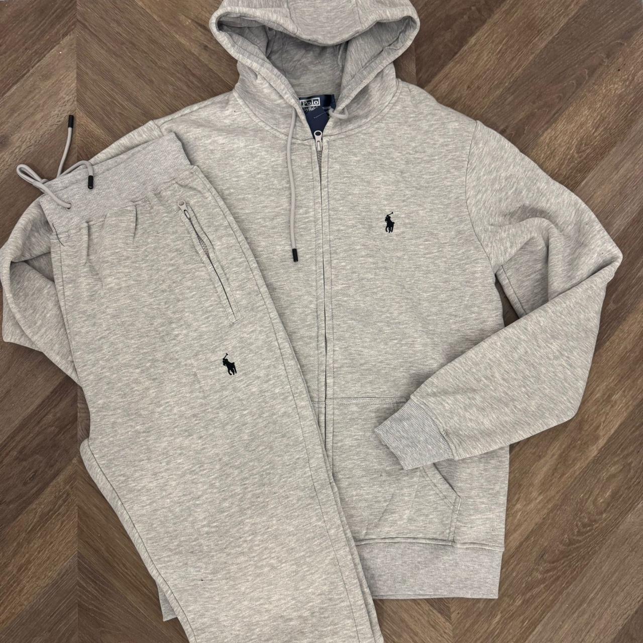 Polo Ralph Lauren Tracksuit Size L Never worn Grey - Depop