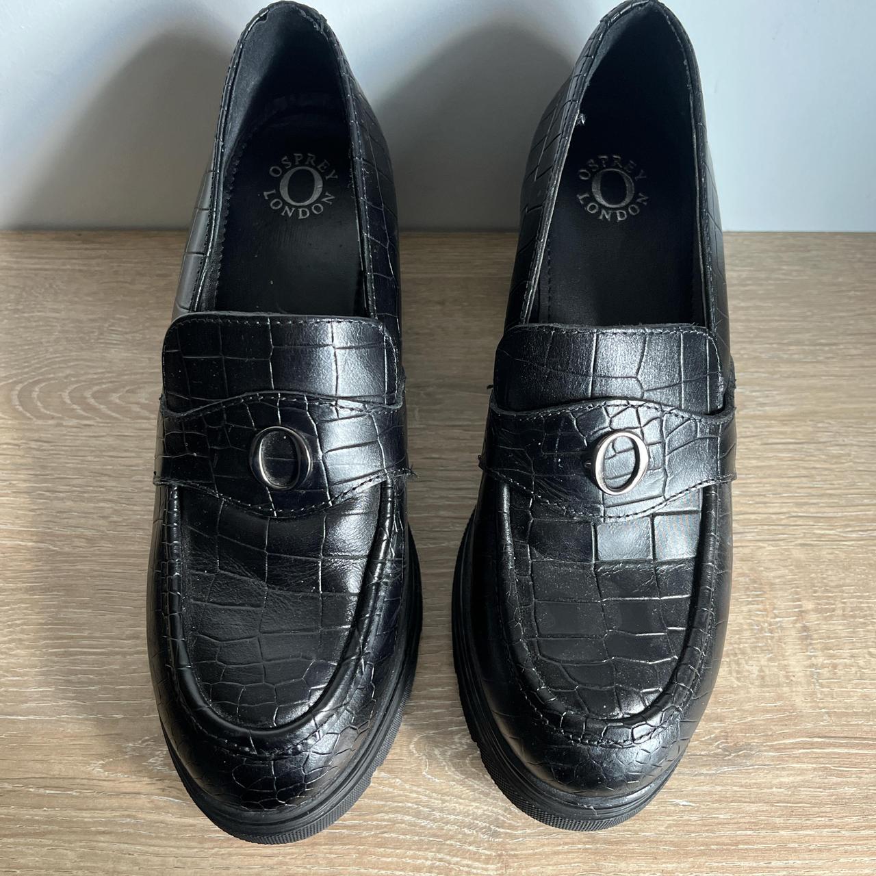 Osprey platform loafer #leather #osprey worn once - Depop