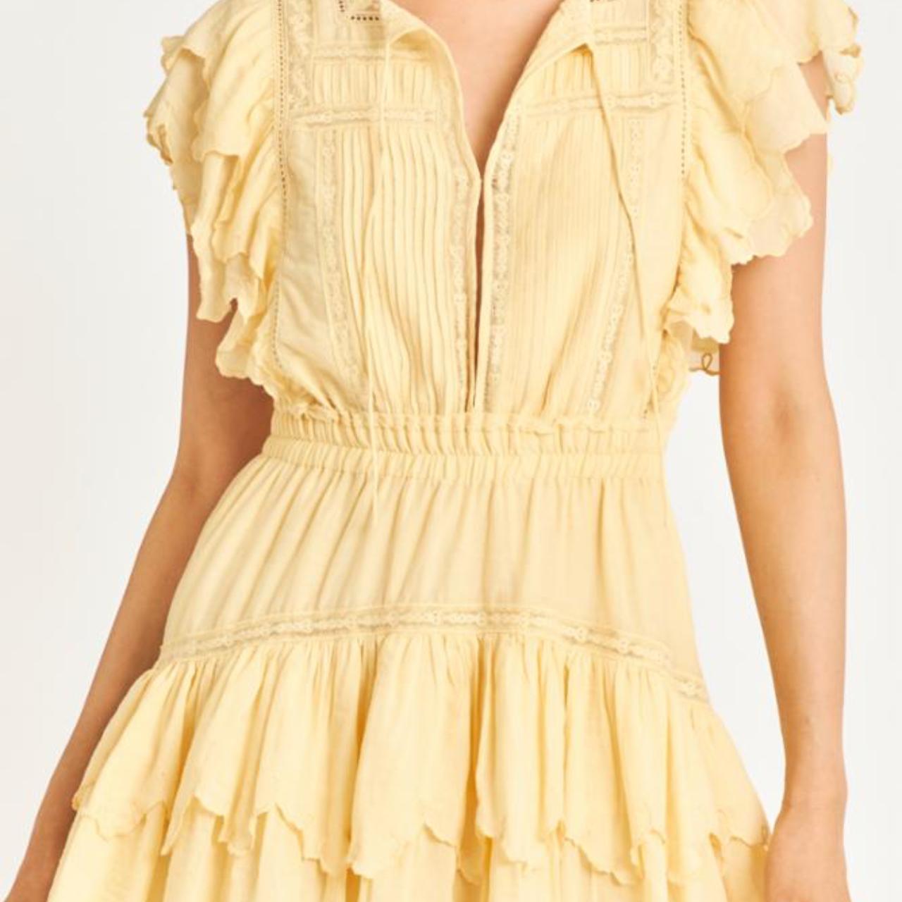 Loveshackfancy Darryl Dress Pastel Yellow. BRAND NEW... - Depop