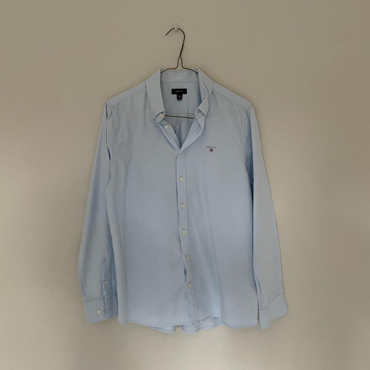 Sky Blue Gant Shirt Size: 15 (Fits as an... - Depop