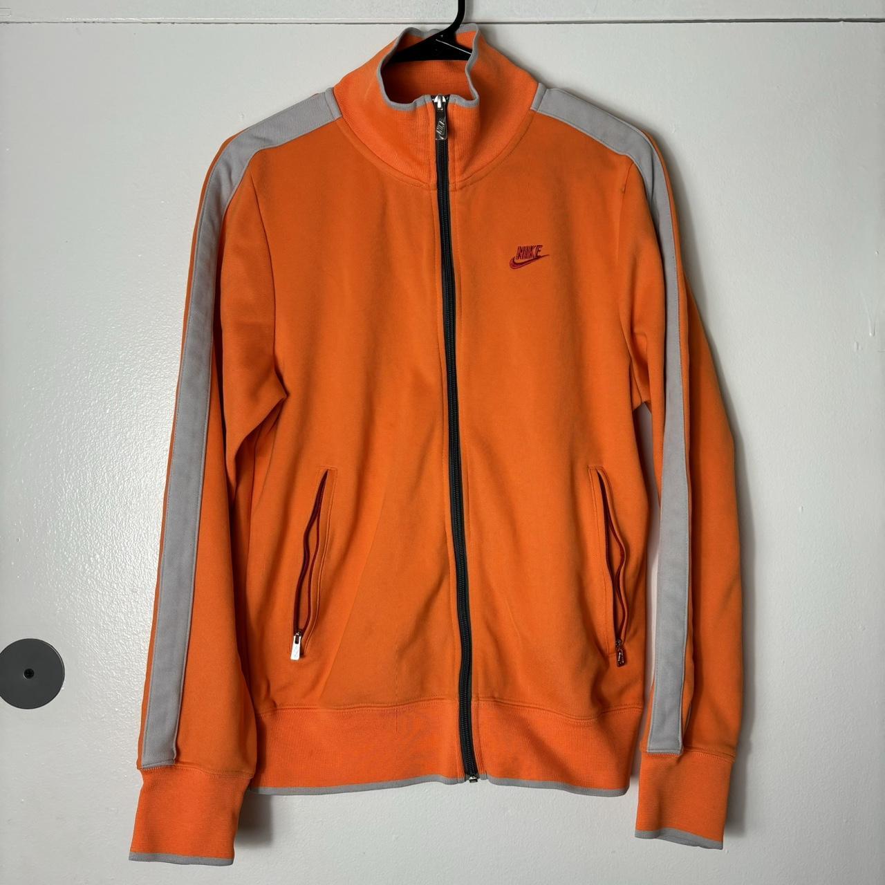 Nike Orange Full Zip Tracksuit Jacket Note: A couple... | Depop