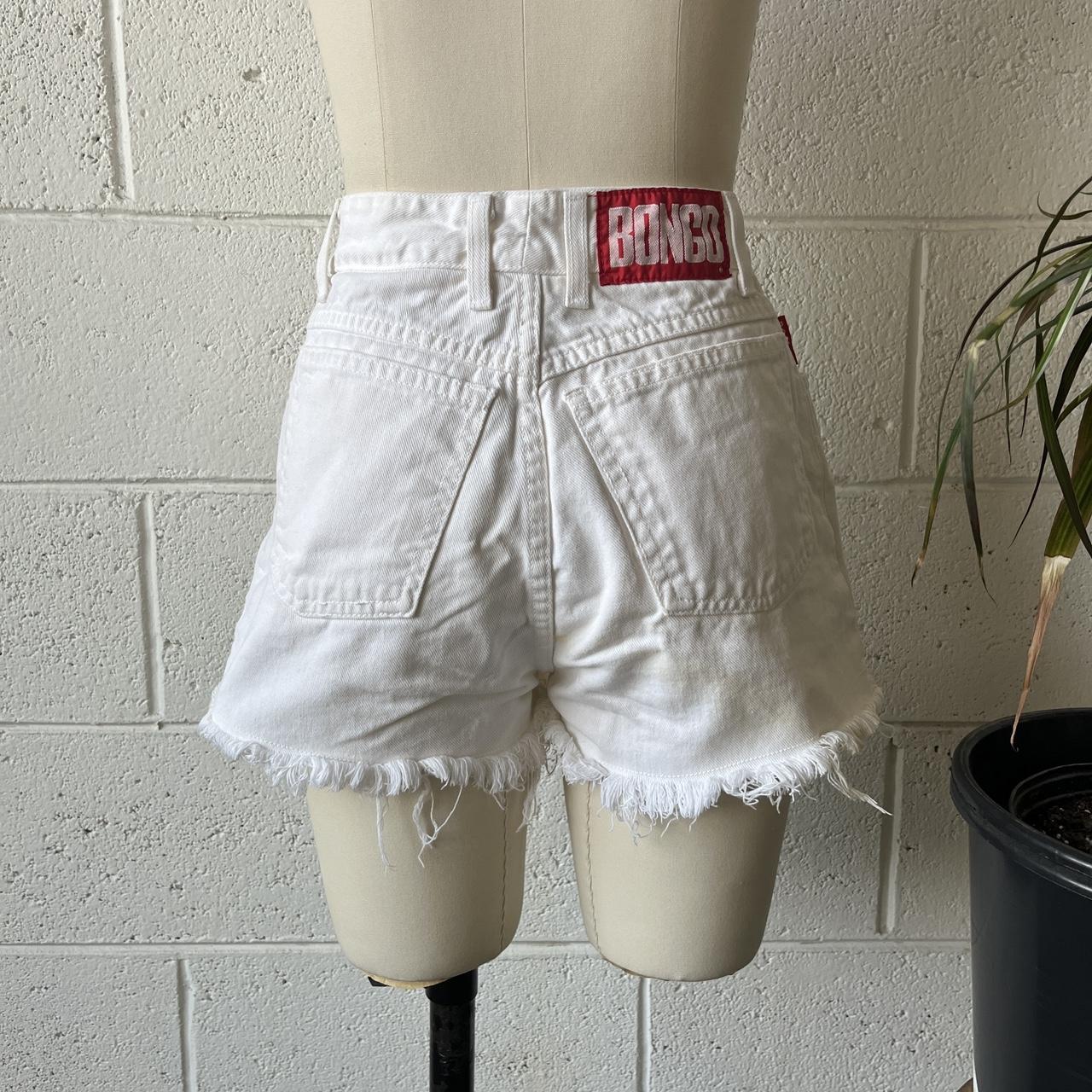 BONGO Women's White and Red Shorts | Depop
