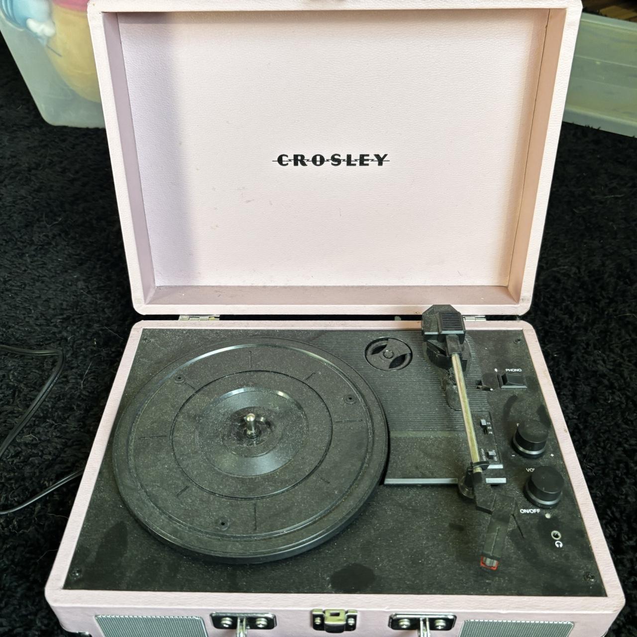 Crosley portable record player with built-in... - Depop