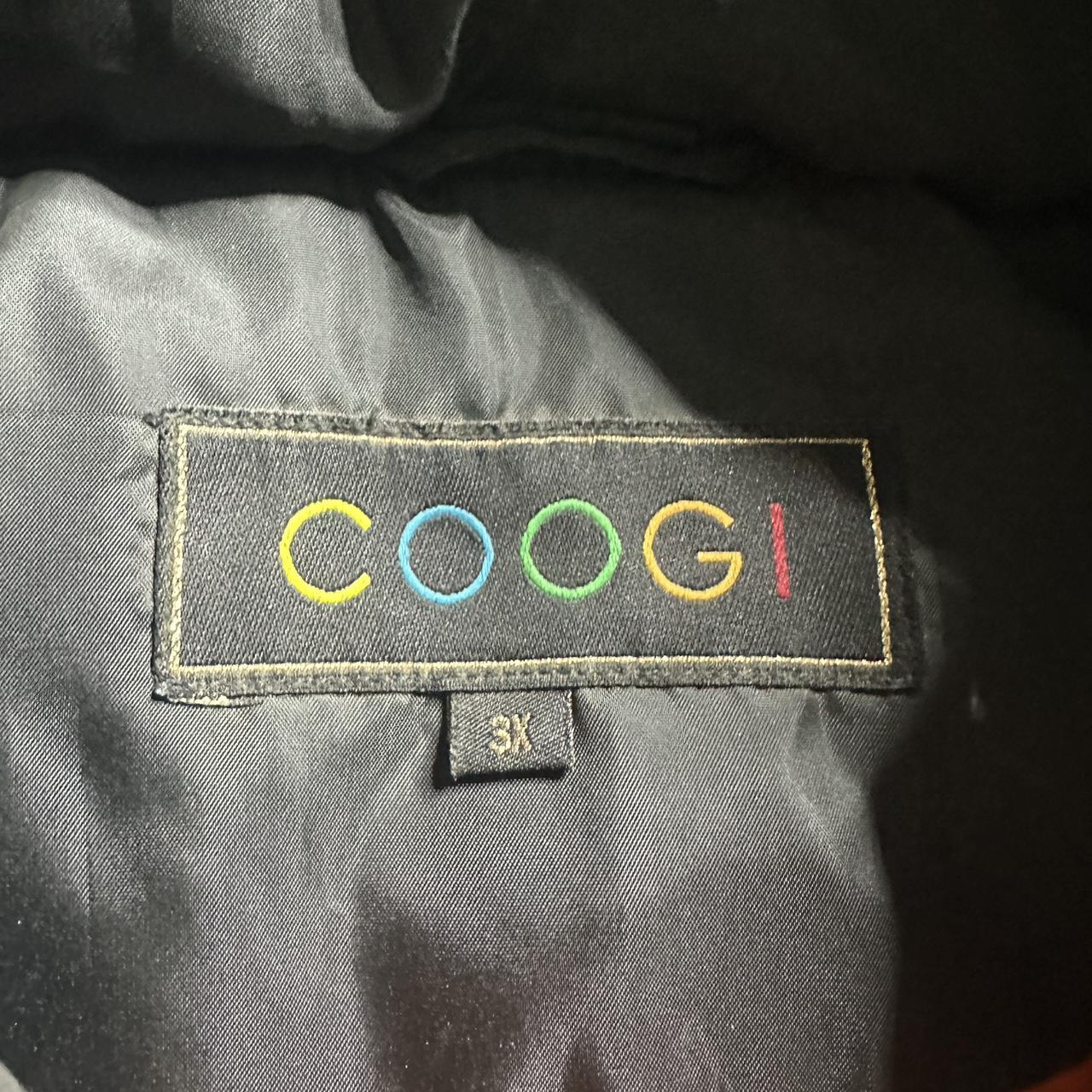 Coogi Multi-Colored Logo Puffer Vest Size: 3X Pre... | Depop