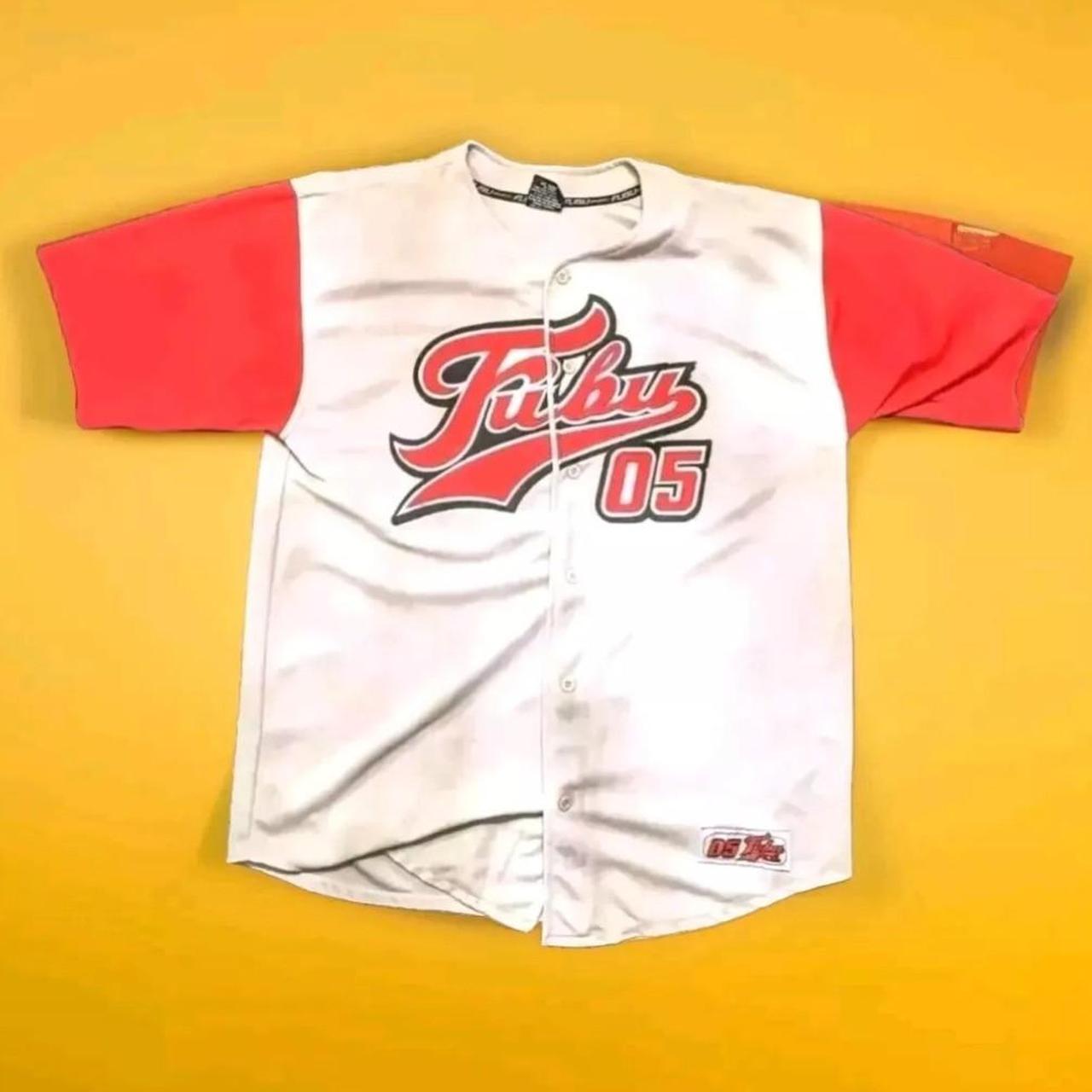 Vintage FUBU sports jersey button down Men's size XL... - Depop