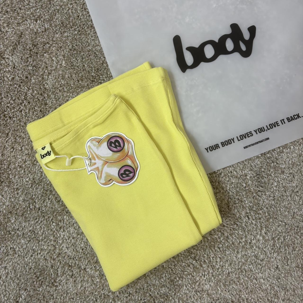 Body by Raven ribbed shirt & skirt color : banana... - Depop