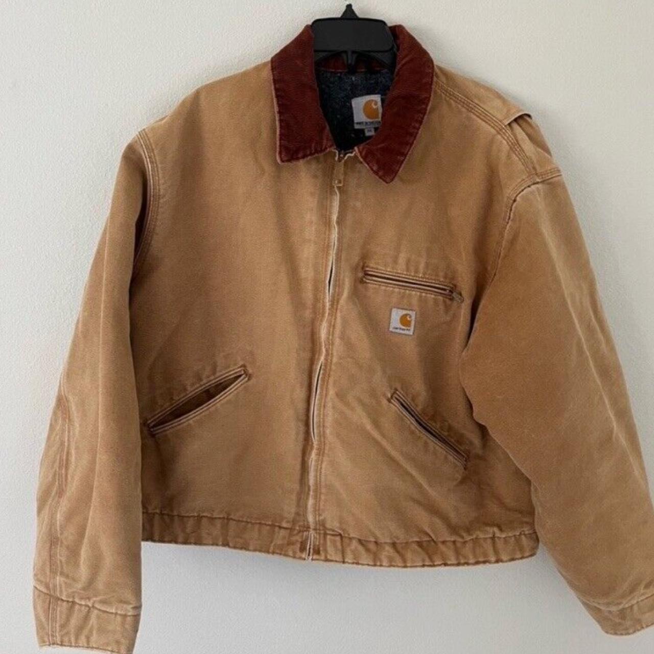 Carhartt J001 USA Made Detroit Jacket Blanket-Lined... - Depop
