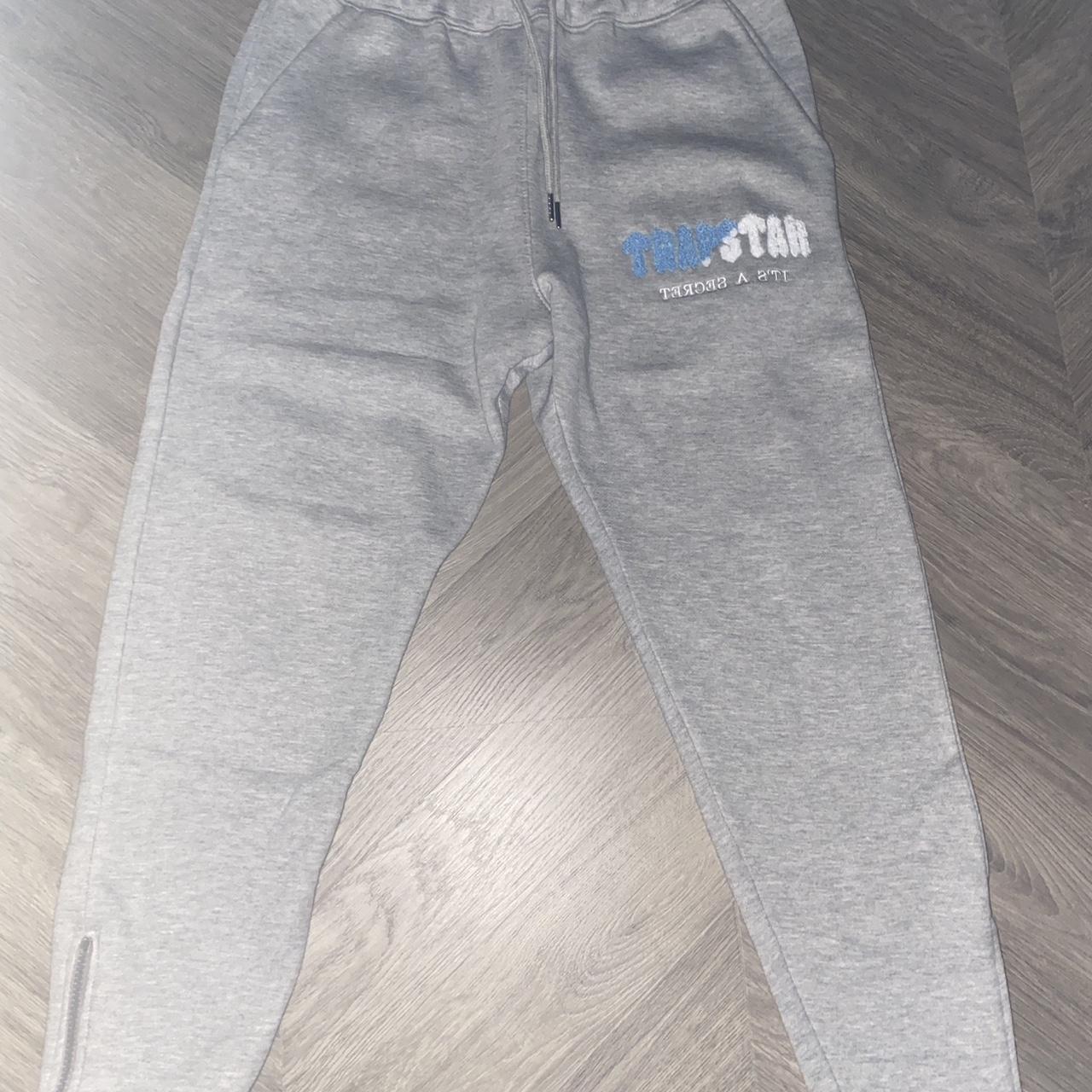 Light Grey/Baby Blue Trapstar Tracksuit... - Depop
