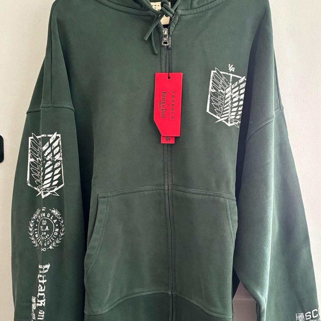 YOUNGLA SCOUT ANIME HOODIE - (L) - 5138 AOT© X YLA... | Depop