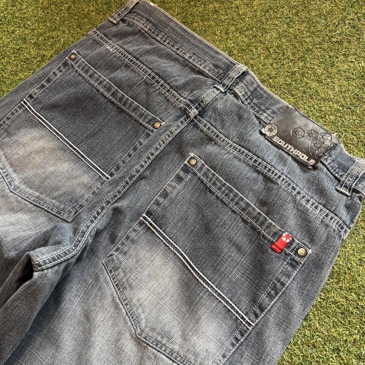 Crazy Vintage Y2K Red Tab Southpole Baggy Jeans... | Depop