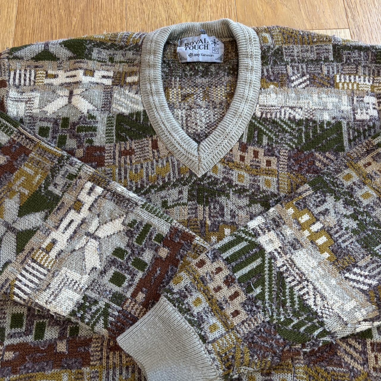 Vintage Italian Knit Sweater Preppy Cottage Core... | Depop