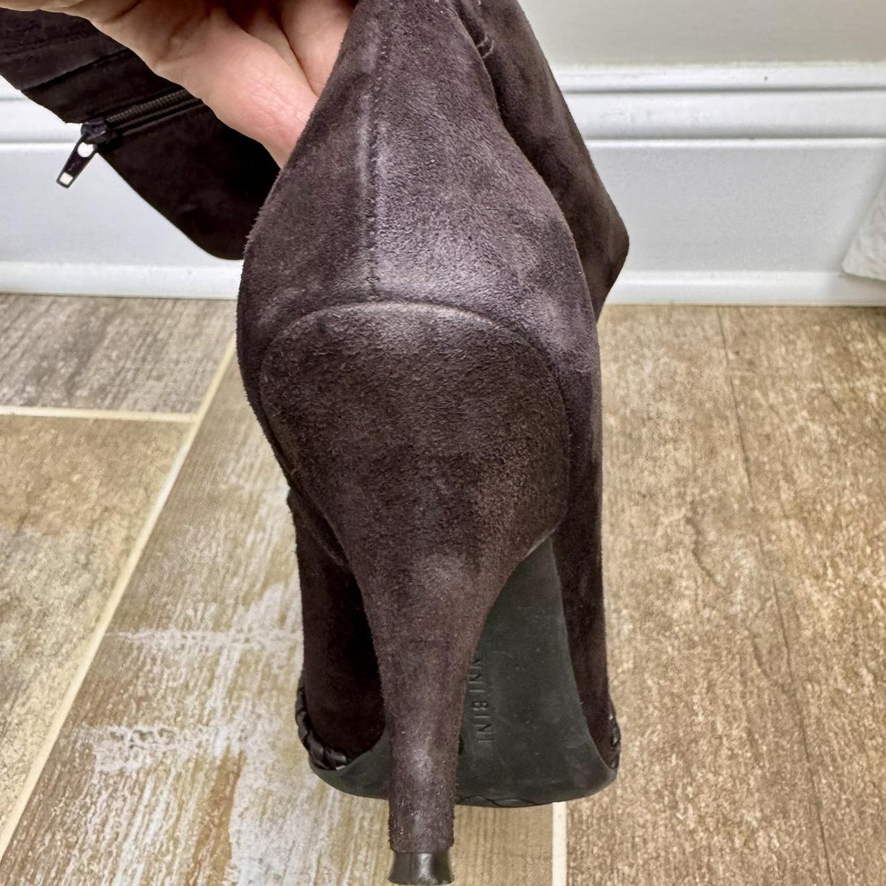 Gianni Bini Brown Suede Boots 2.5" Heel. Size 8.5.... - Depop