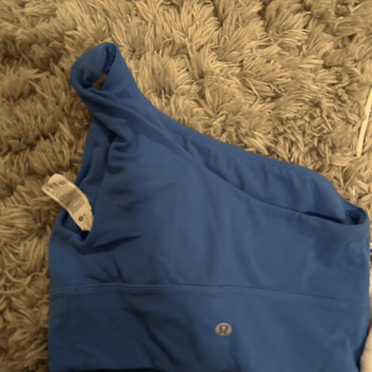 Pool Blue lululemon one shoulder sports bra - Depop