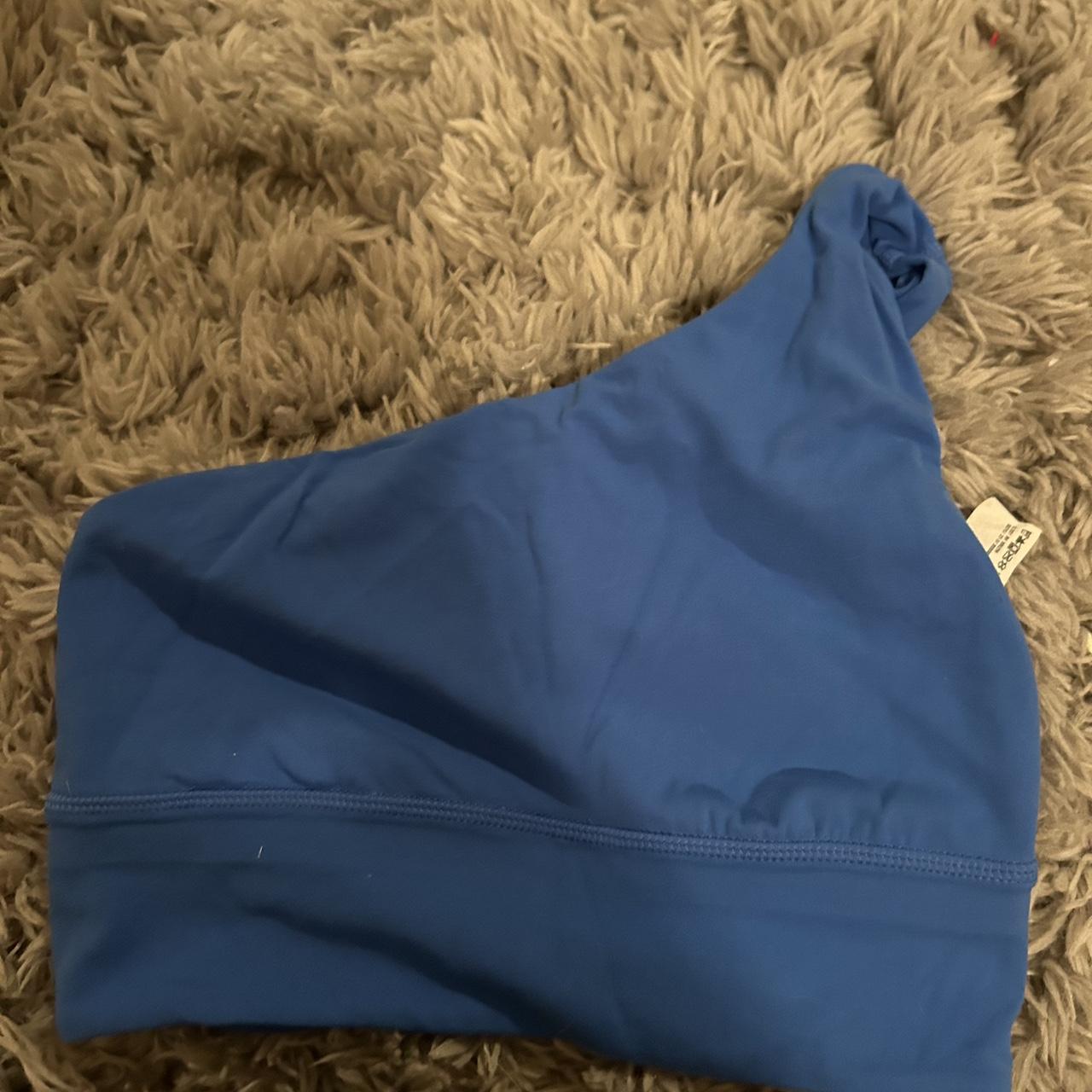 Pool Blue lululemon one shoulder sports bra - Depop