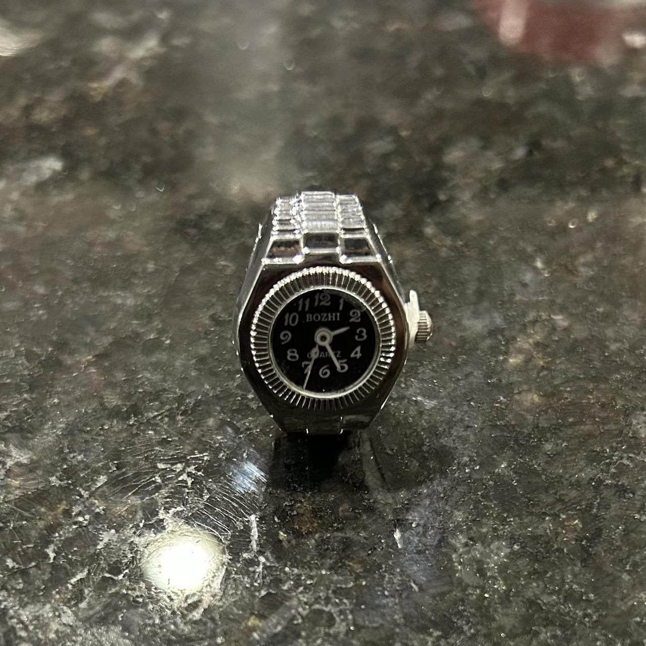 Ring watches Black face Clock move - Depop