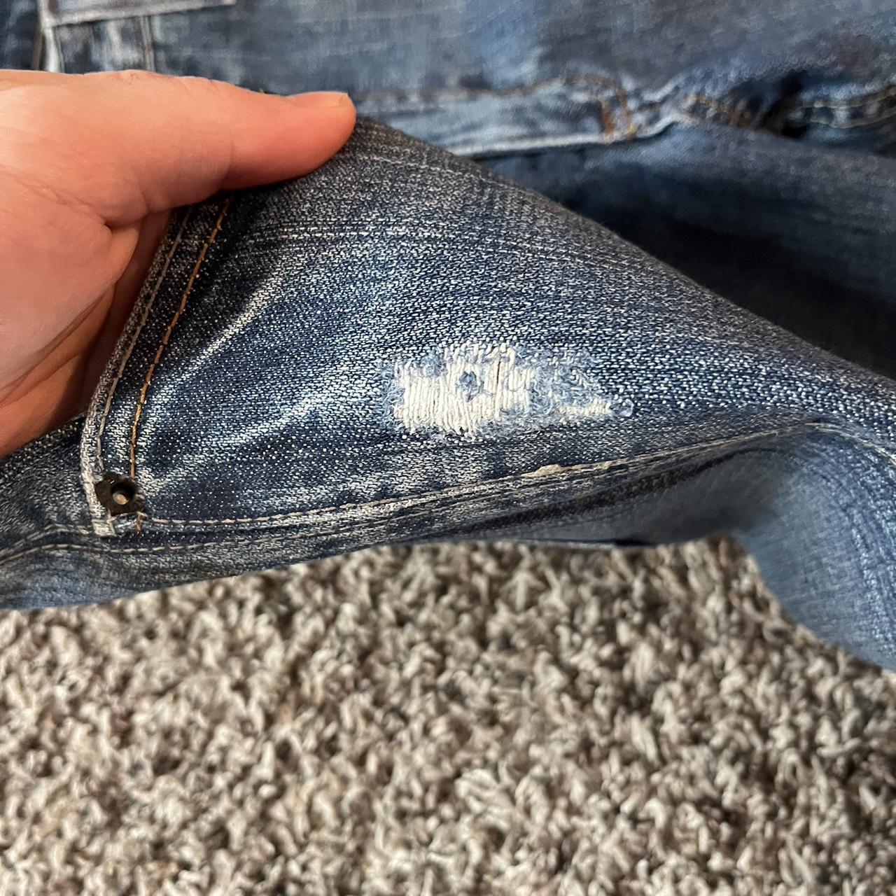 Cinch white label distressed bootcut jeans #cinch... - Depop