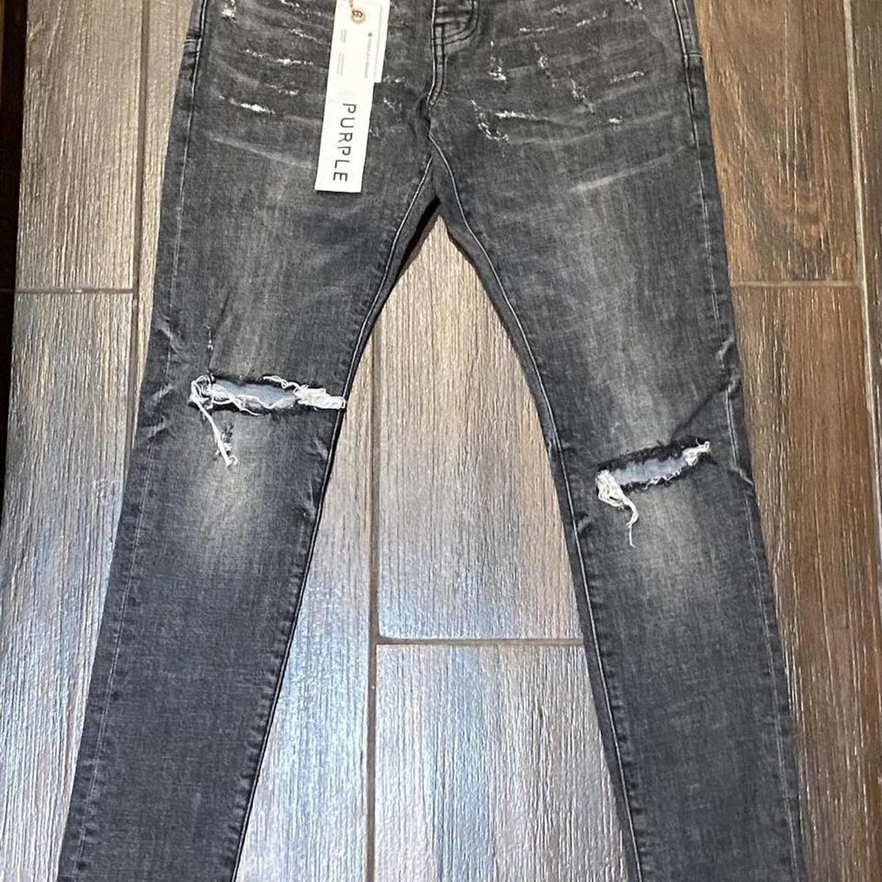 Black ripped skinny jeans #punkrock - Depop