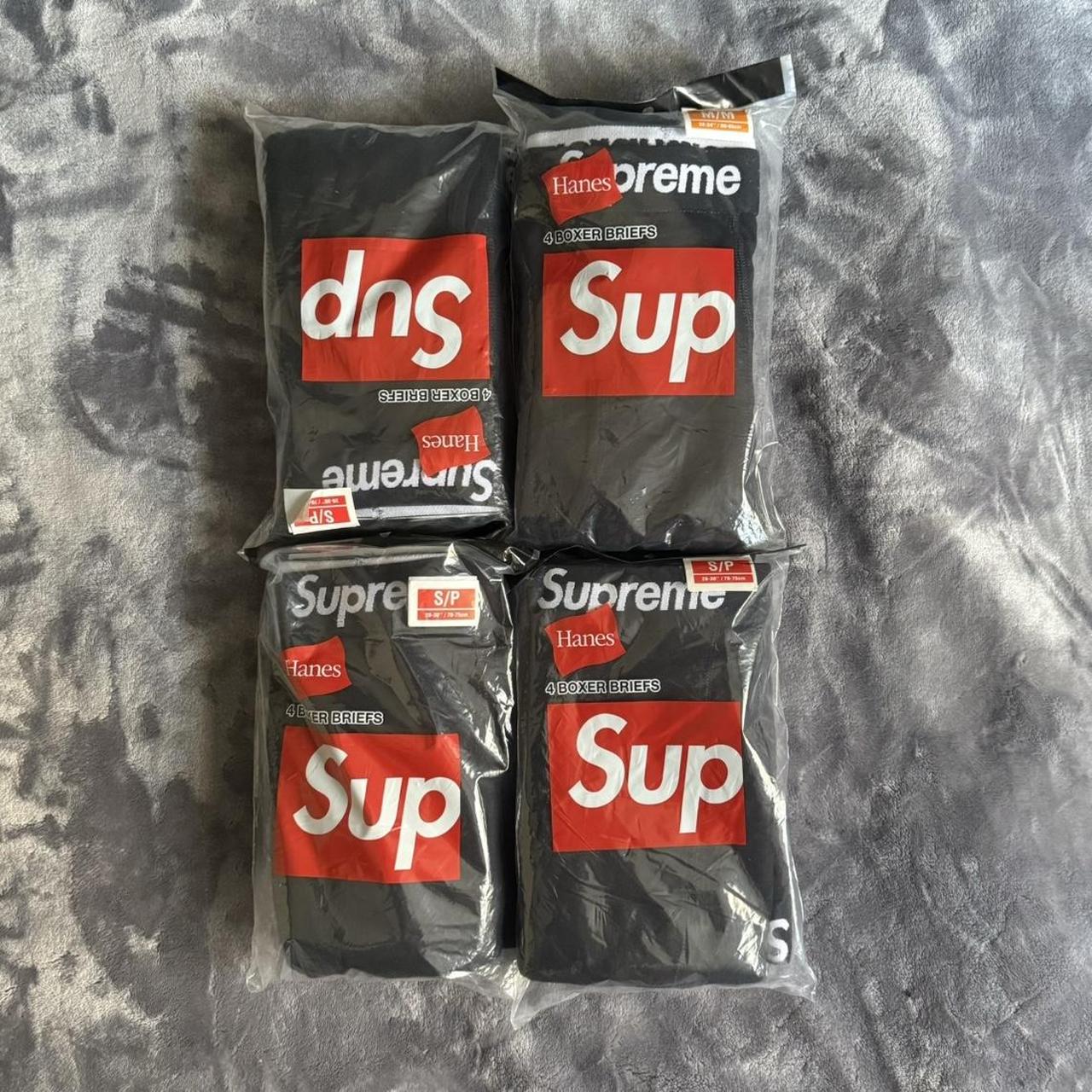 Supreme Boxers Black Size S and M READ... - Depop