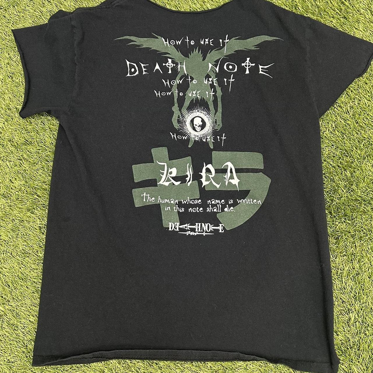 Death note Y2K black Emo T shirt Good condition... | Depop