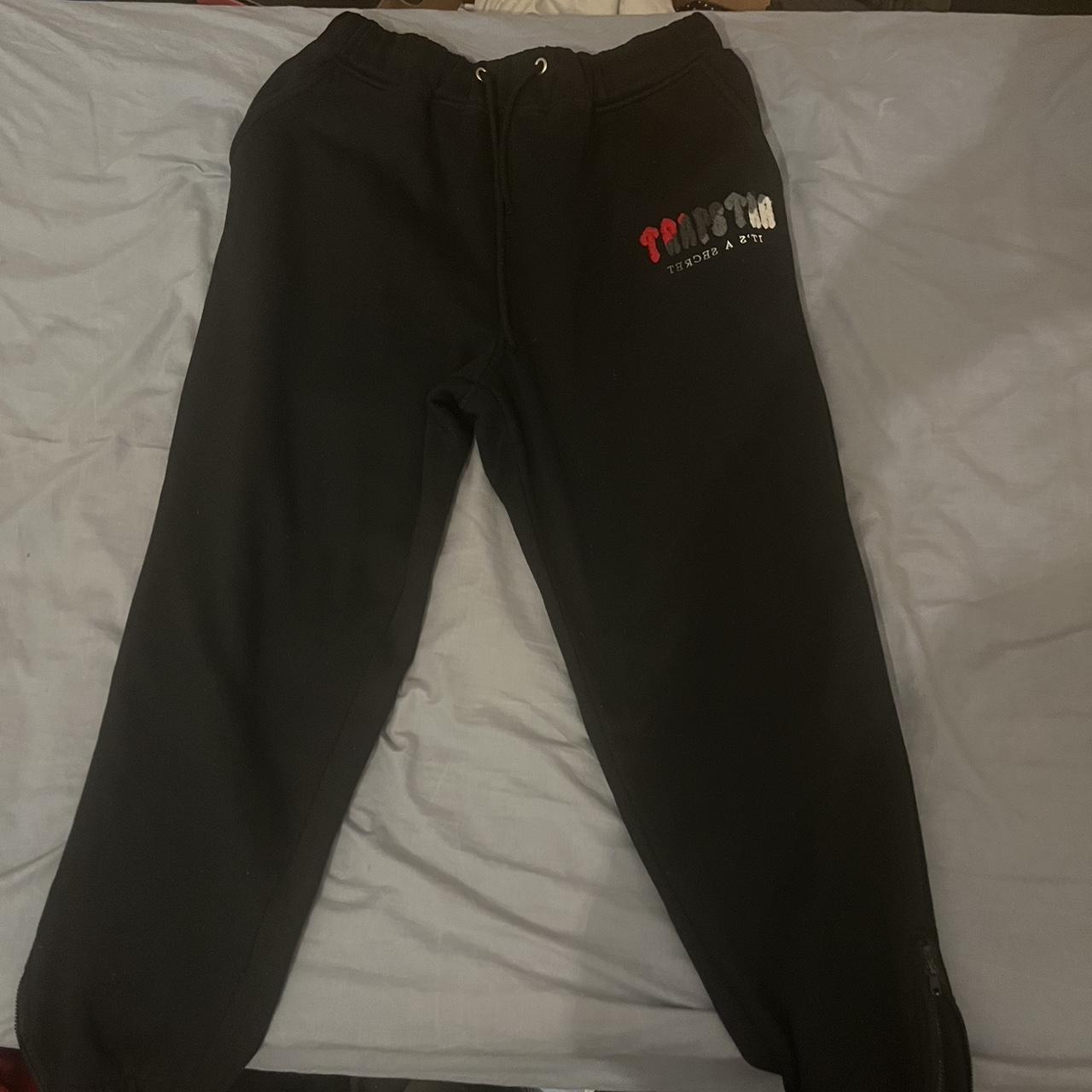 Trapstar black joggers Authentic Size L/Xl - Depop