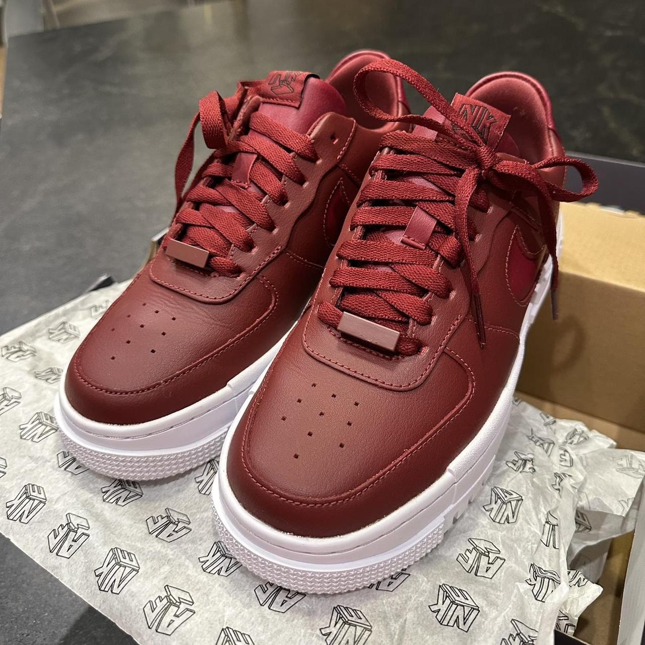 Nike . Air Force One . W AF1 Pixel . Team Red . NEW... - Depop