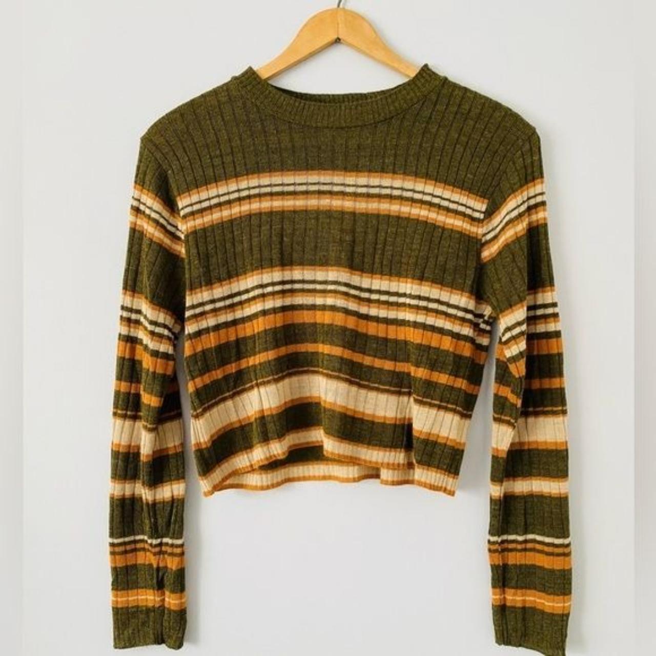 Abound Women's Large Long Sleeve Crew Neck Ribbed... - Depop