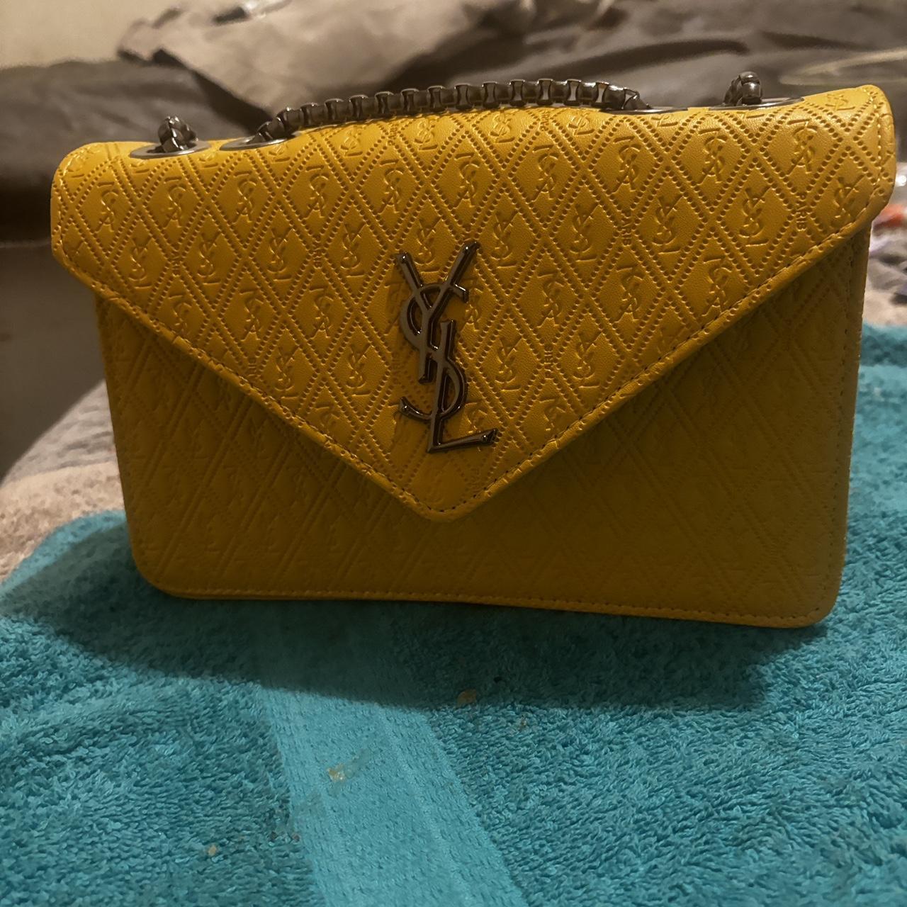 Yellow YSL clutch bag #YSL #purse #bag #yslpurse - Depop
