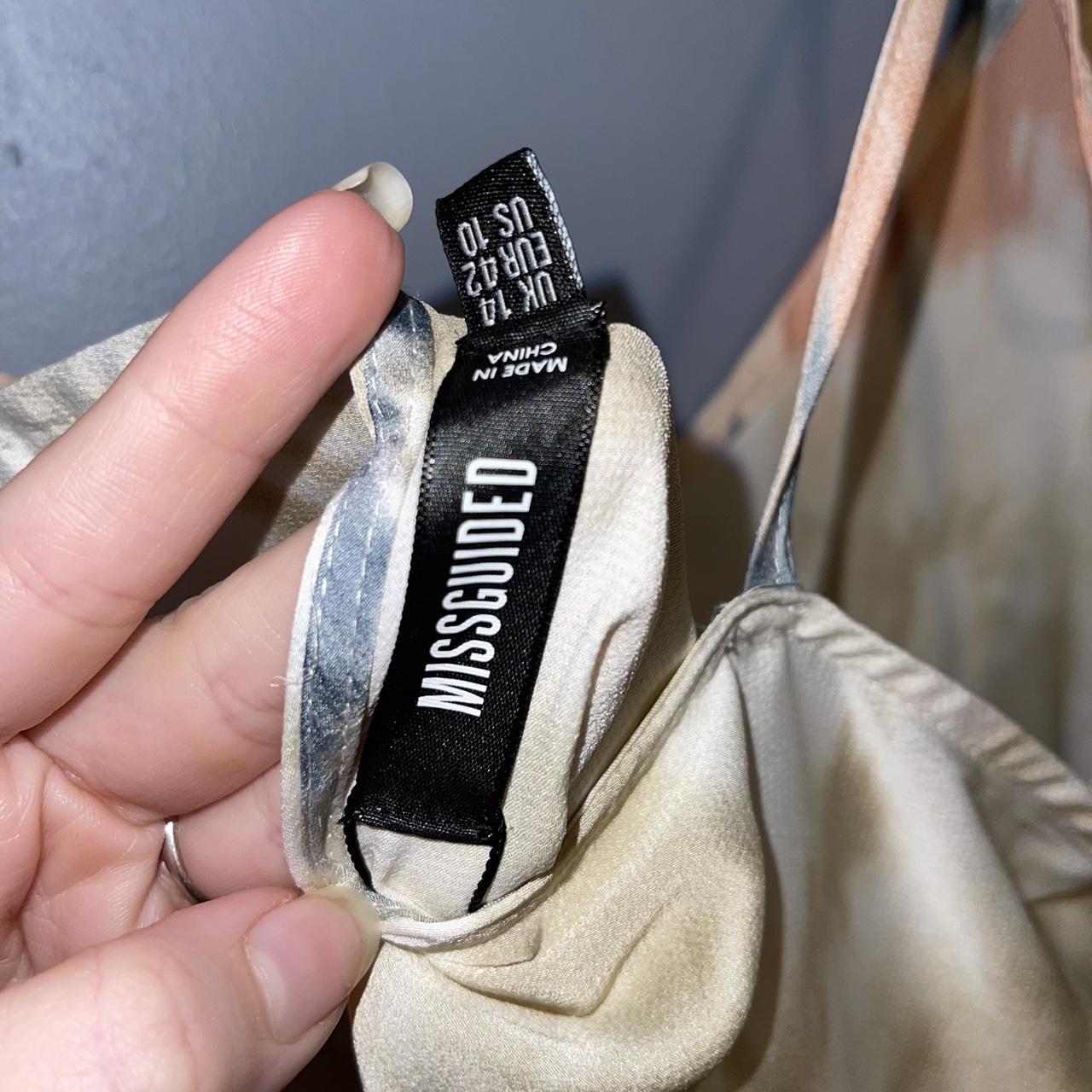 missguided satin dress perfect for a beach vacation... - Depop