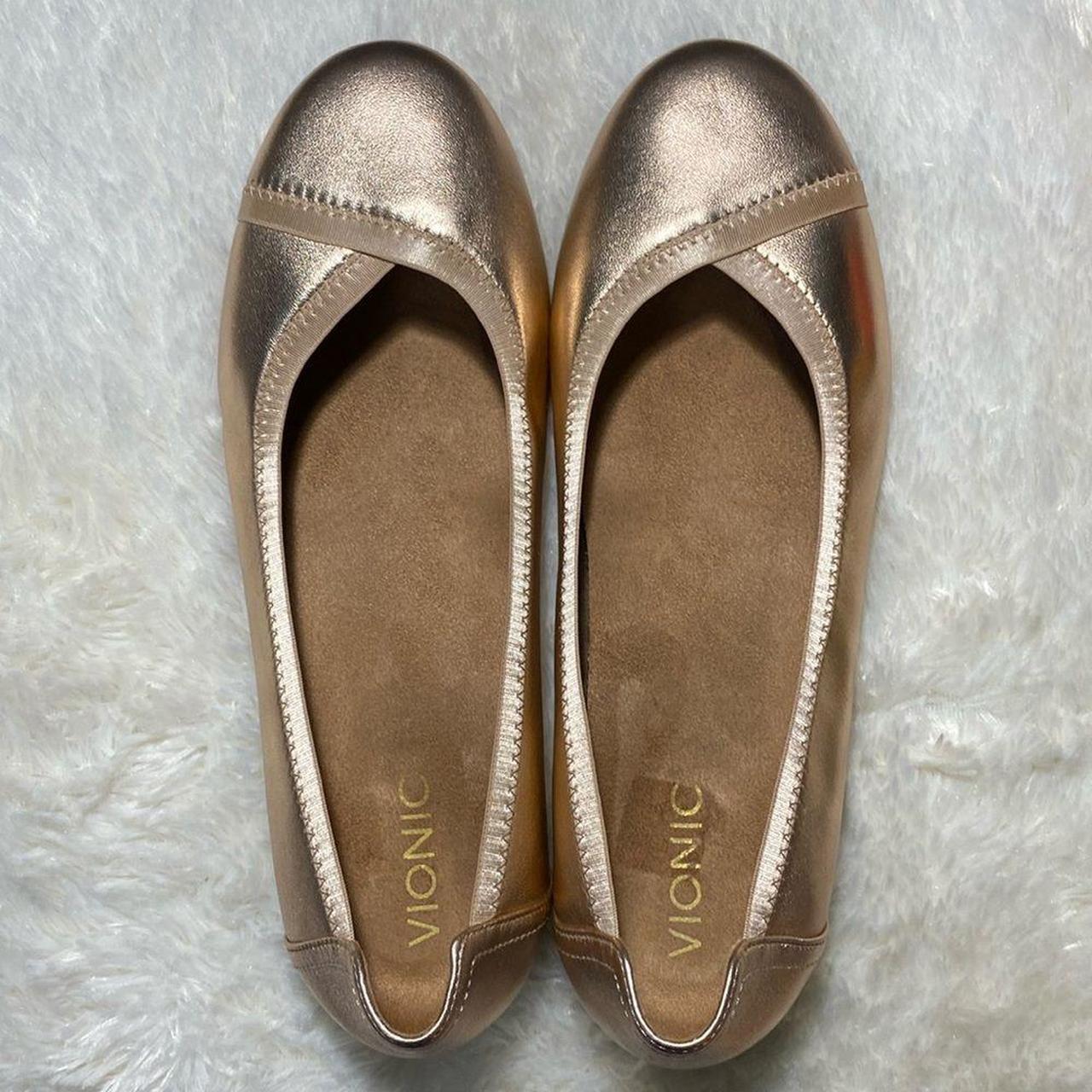 Vionic Caroll Metallic Flat size 10 VIONIC WITH... | Depop