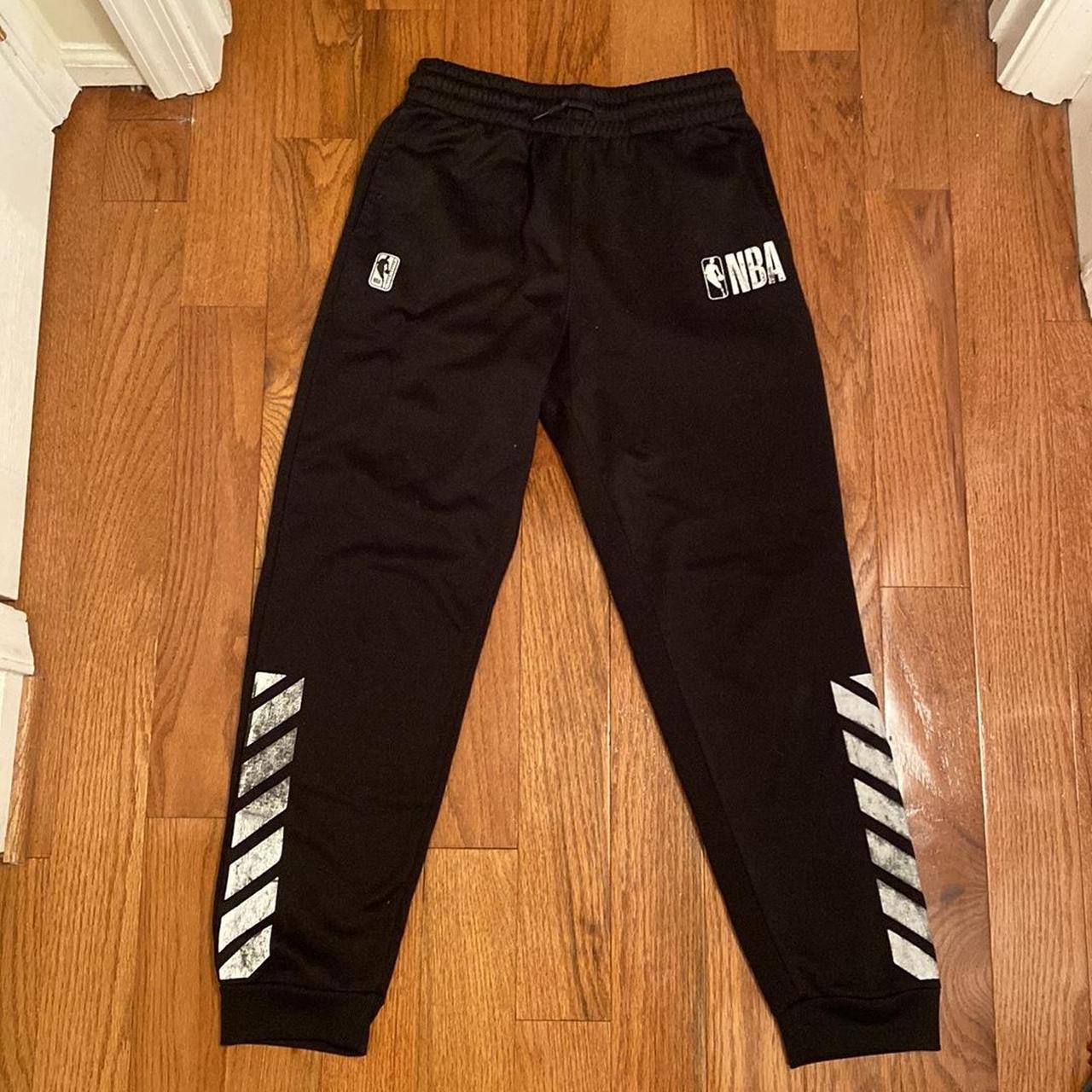 Black and white NBA sweatpants #NBA | Depop