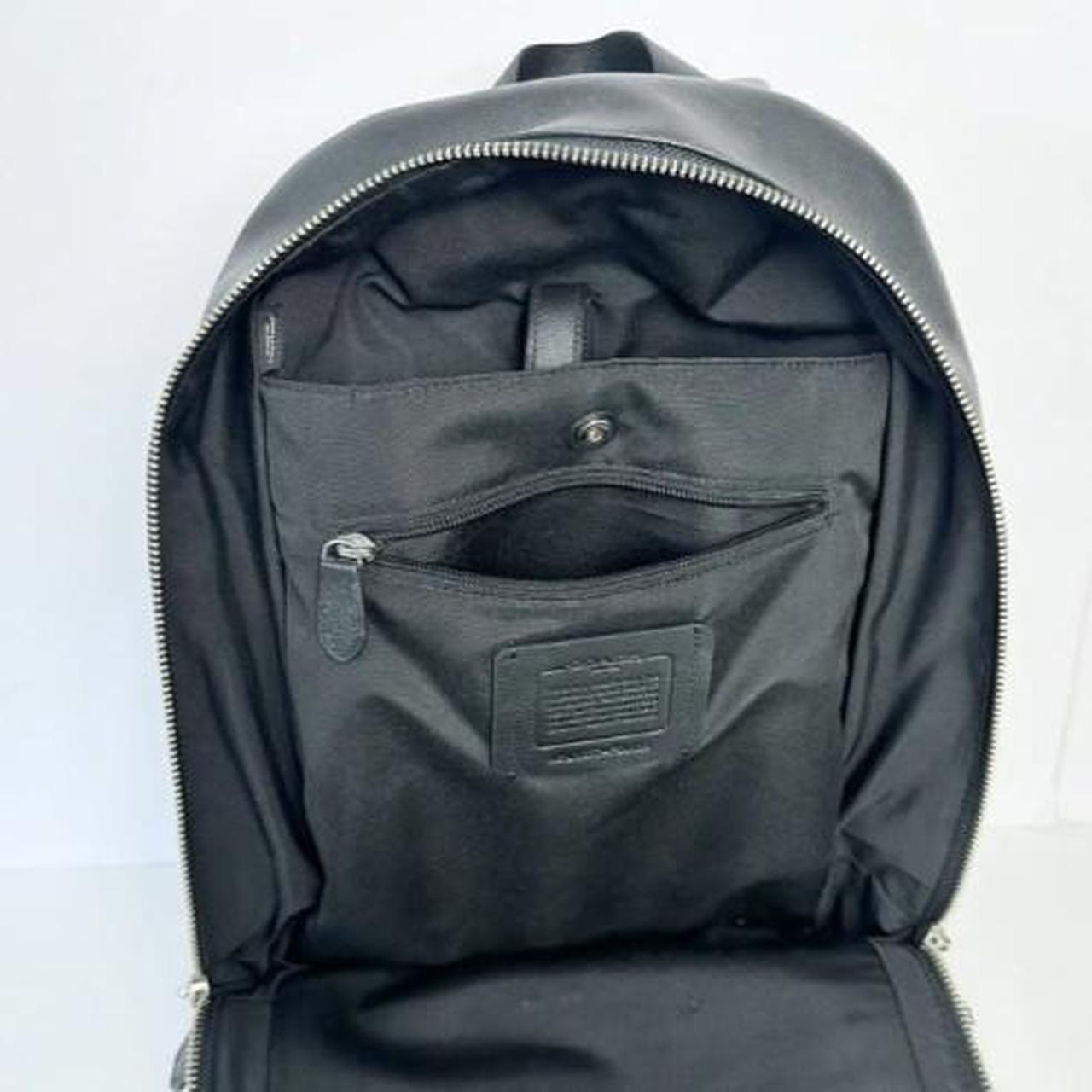 Coach Black Leather Backpack Charles Sport Calf... - Depop