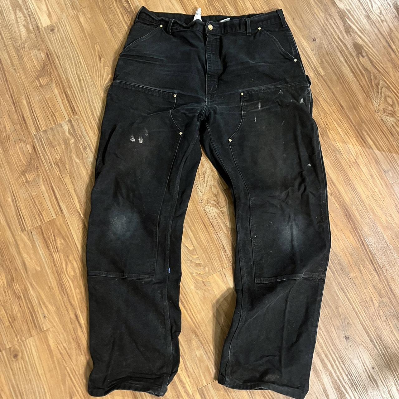 Vintage carhartt double knees 40-36 Made in USA - Depop