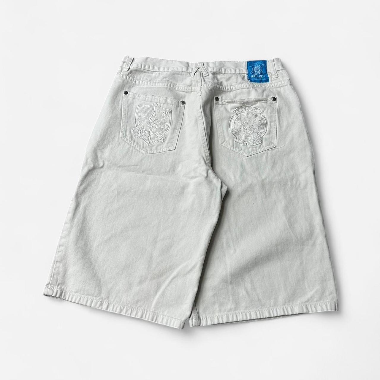 Akademiks white jorts DM before purchasing so i can... | Depop