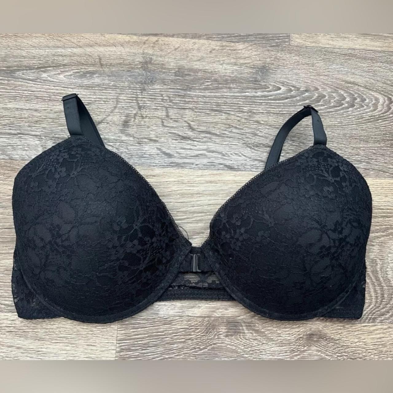 Size 44D BODY GLAMOUR Black Padded Underwire Bra... - Depop