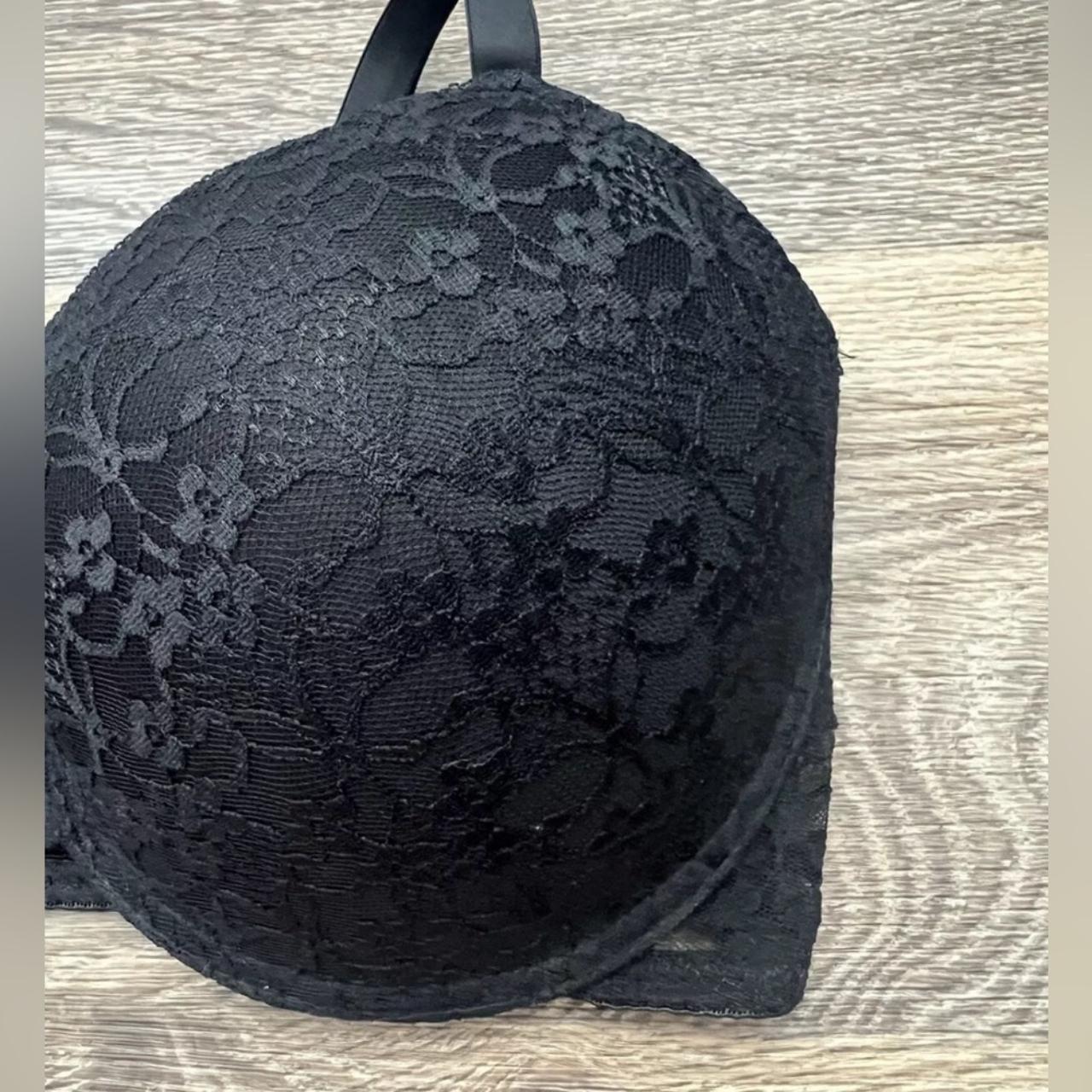 Size 44D BODY GLAMOUR Black Padded Underwire Bra... - Depop