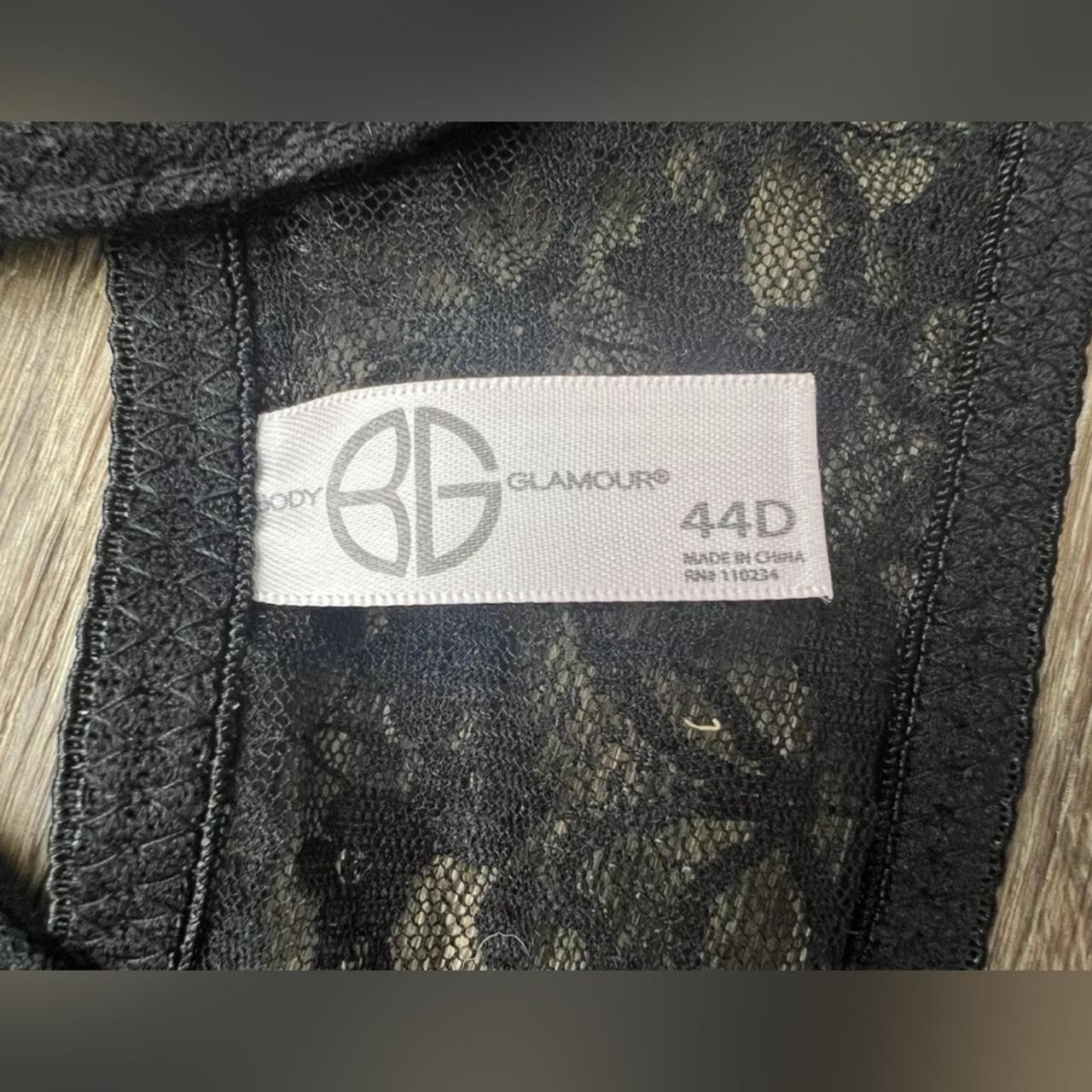 Size 44D BODY GLAMOUR Black Padded Underwire Bra... - Depop