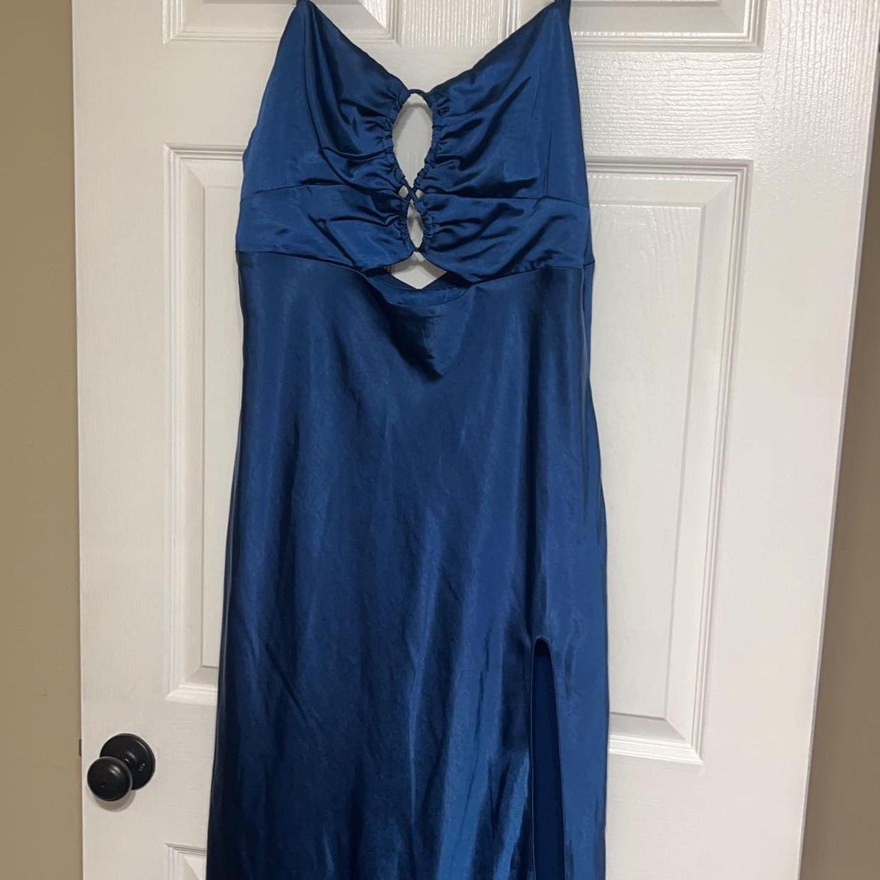 Showpo Navy Blue Midi Dress US 14 NEW WITH TAGS,... | Depop