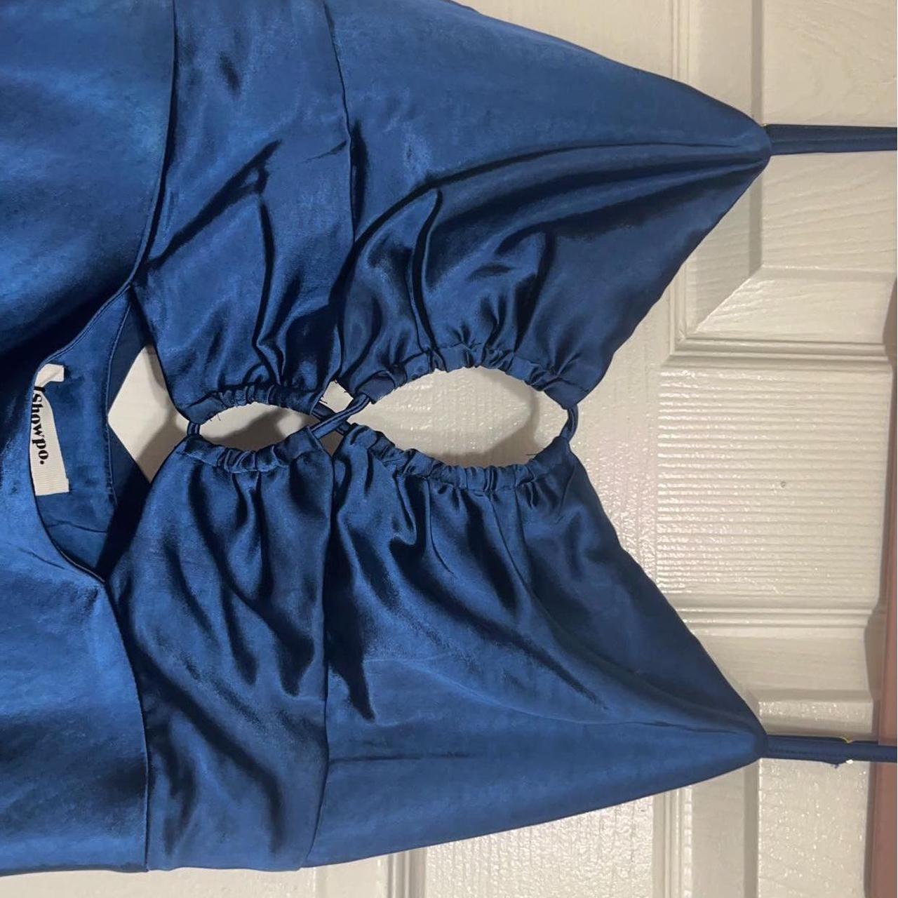 Showpo Navy Blue Midi Dress US 14 NEW WITH TAGS,... | Depop