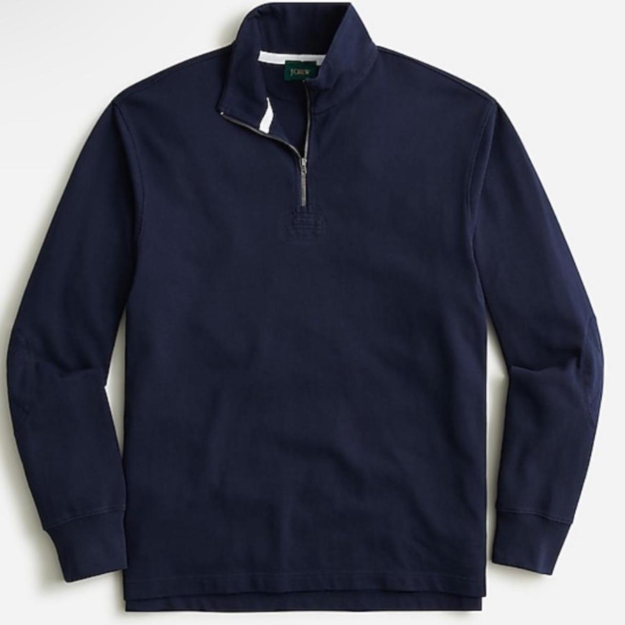 Jcrew half zip rugby shirt in navy The rugby... | Depop