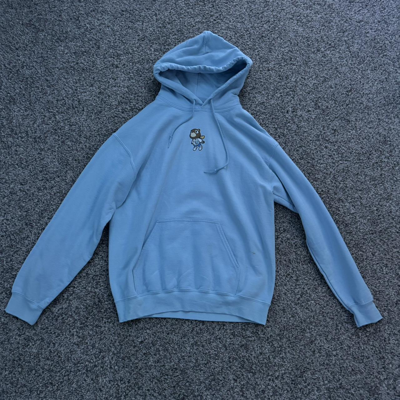 Blue Kanye West Graduation hoodie #kanyewest... - Depop