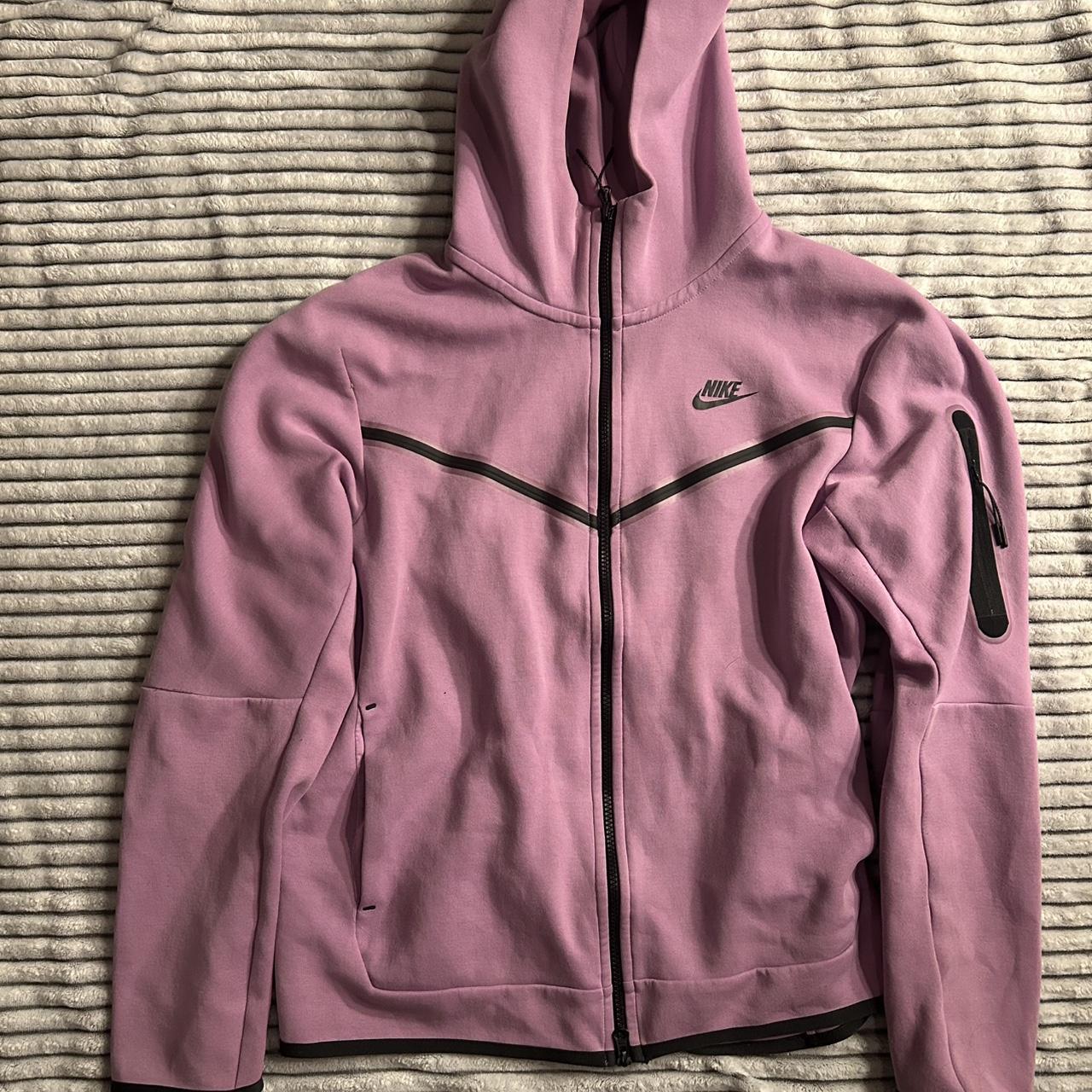 Rare Pink Nike tech fleece hoodie slight... - Depop