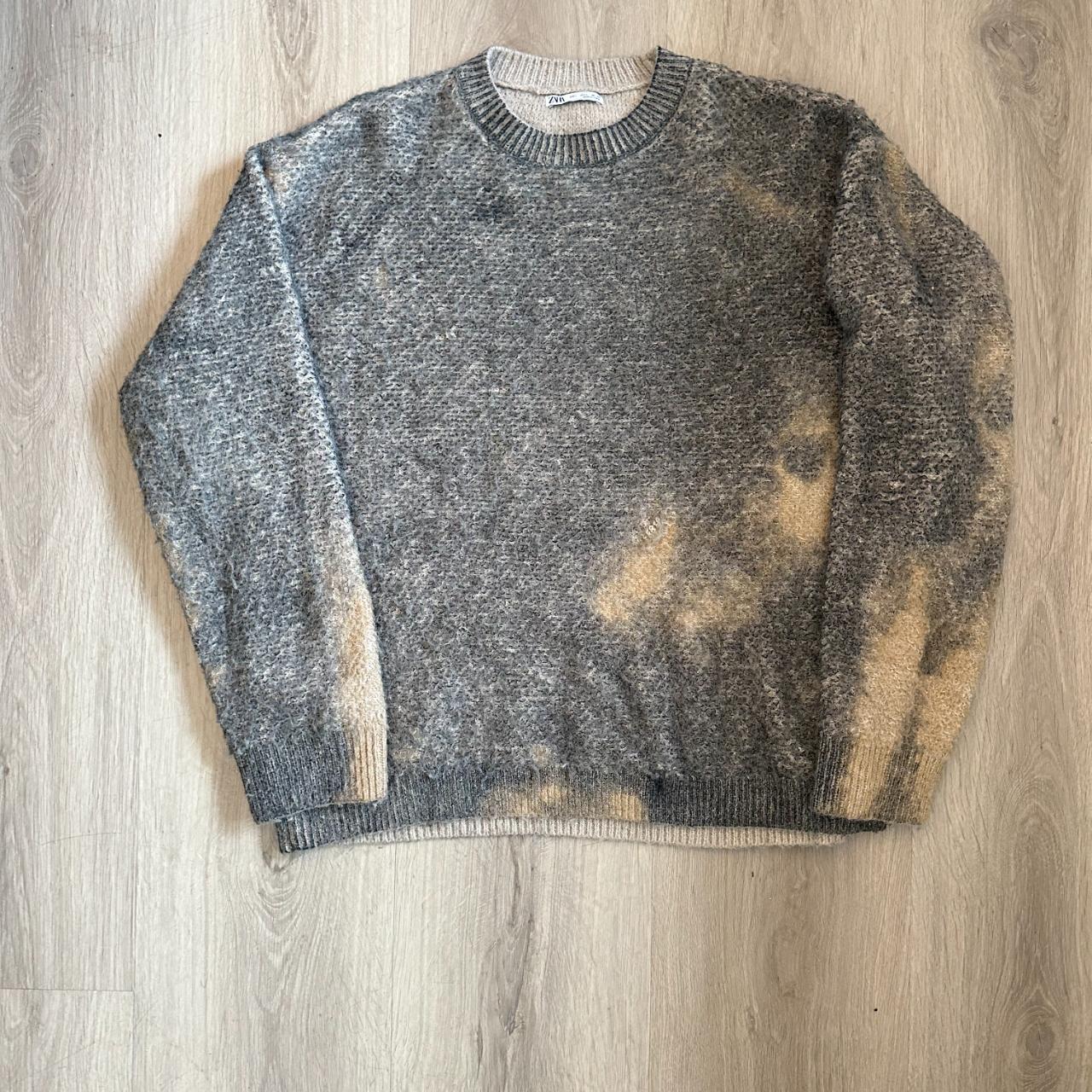 Zara abstract print sweater - Depop