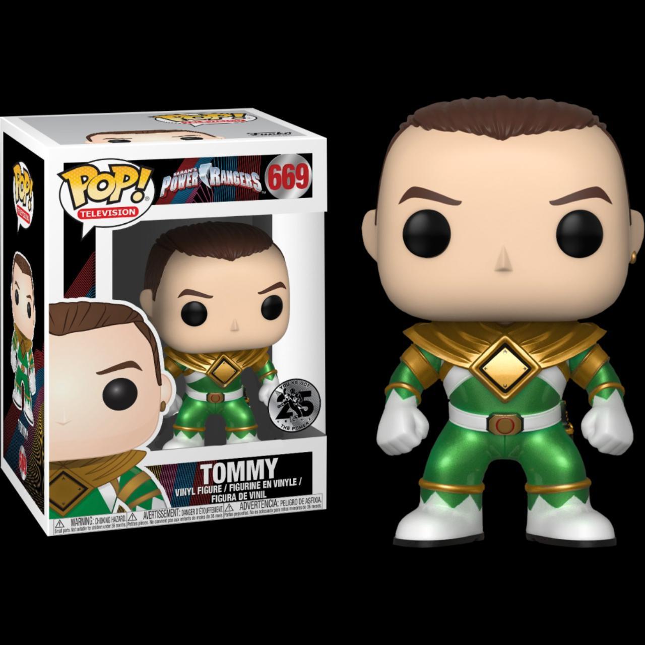Power Rangers - Tommy Unmasked Green Ranger Metallic... - Depop